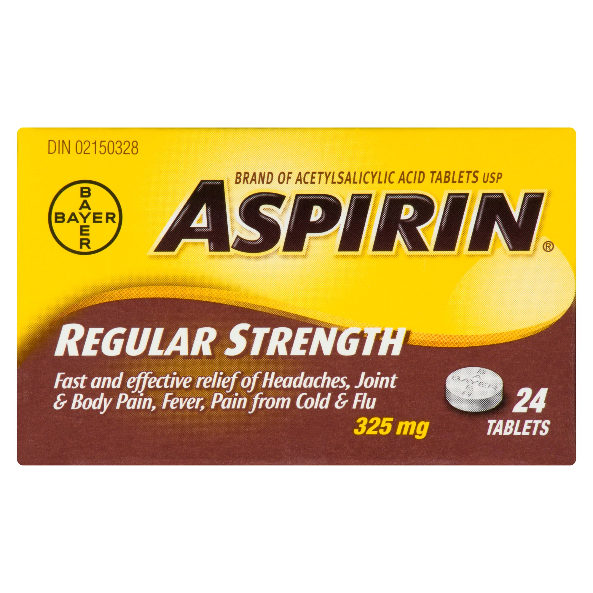 Aspirin Acetylsalicylic Acid Regular Strength Tablets USP, 325-mg, 24- – Giant Tiger