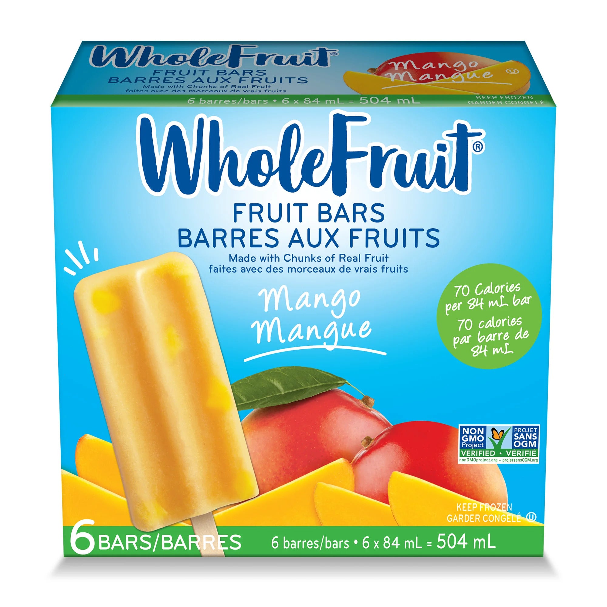 Whole Fruit Frozen Fruit Bars, Mango, 6-Pack – Giant Tiger