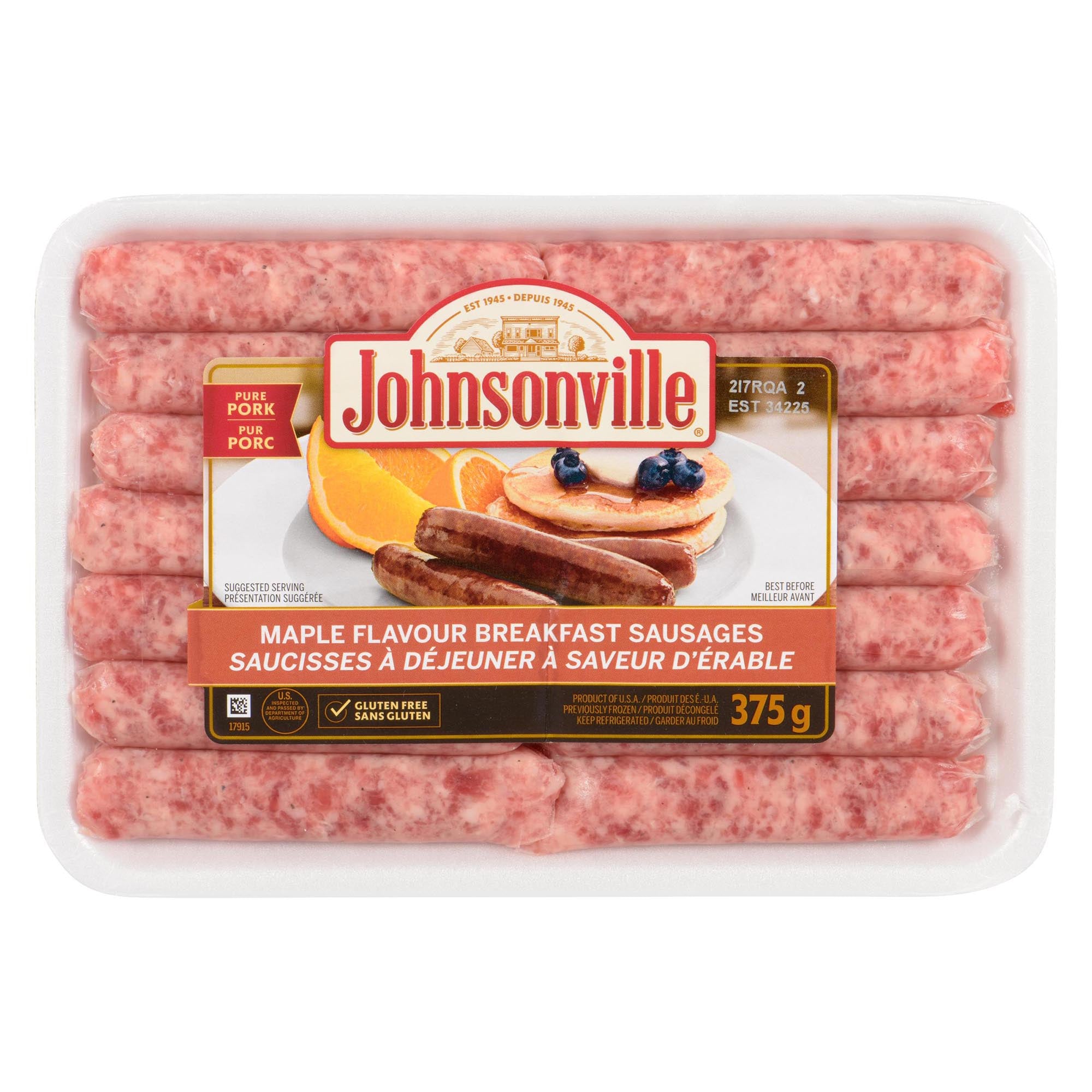 Johnsonville Maple Flavour Breakfast Sausages - 375g – Giant Tiger