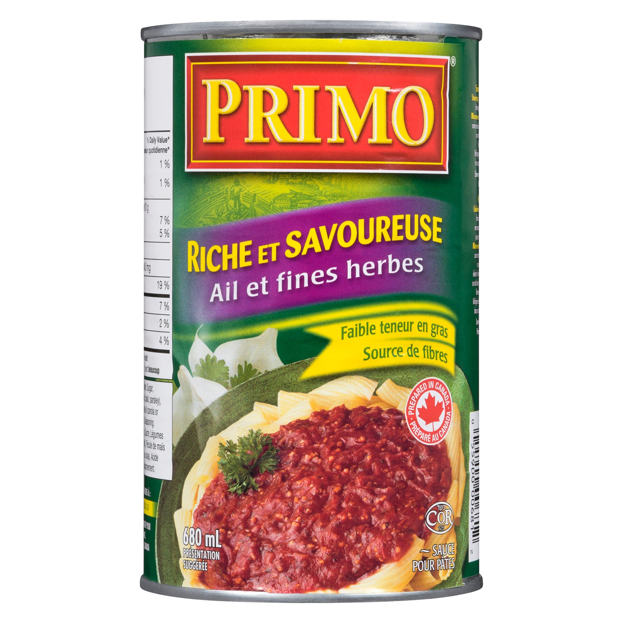 Primo Thick and Zesty Garlic and Herb Pasta Sauce - 680ml – Giant Tiger