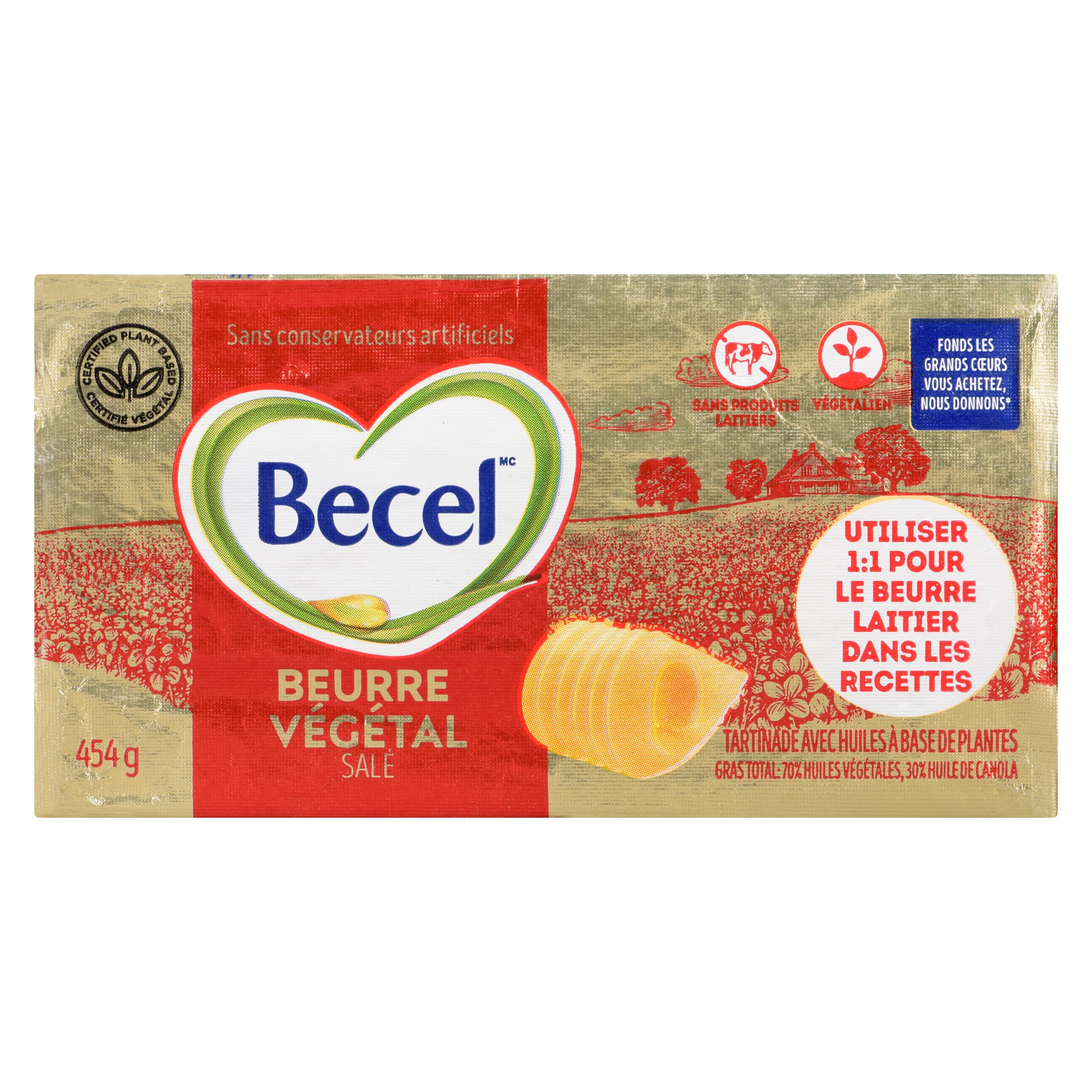Becel Plant-Based Salted Margarine Brick - 454g – Giant Tiger