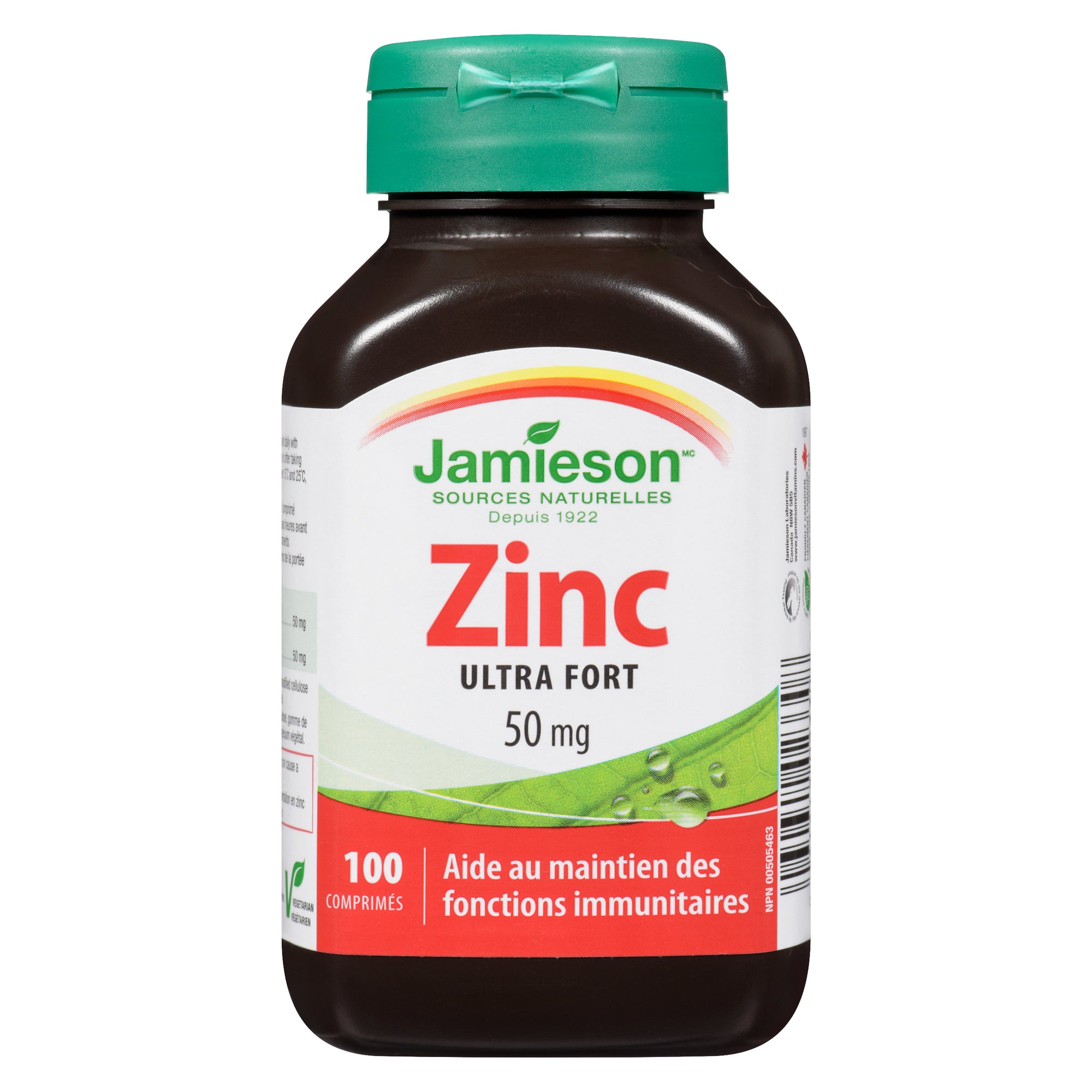 Jamieson Zinc 50 mg Comprimés, Emballage de 100 – Giant Tiger