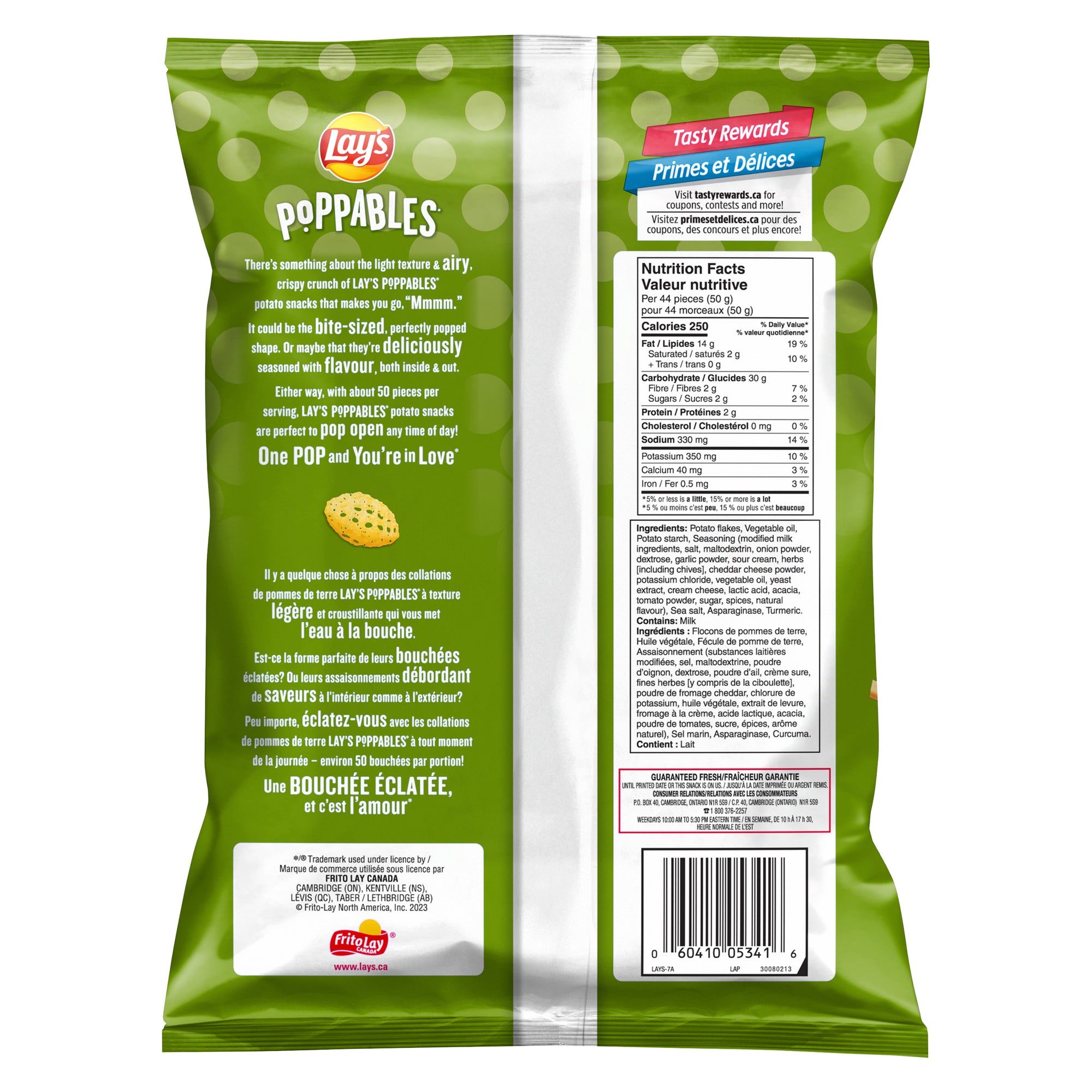 Lay's Poppable Sour Cream and Chive Potato Snacks, 130-g – Giant Tiger