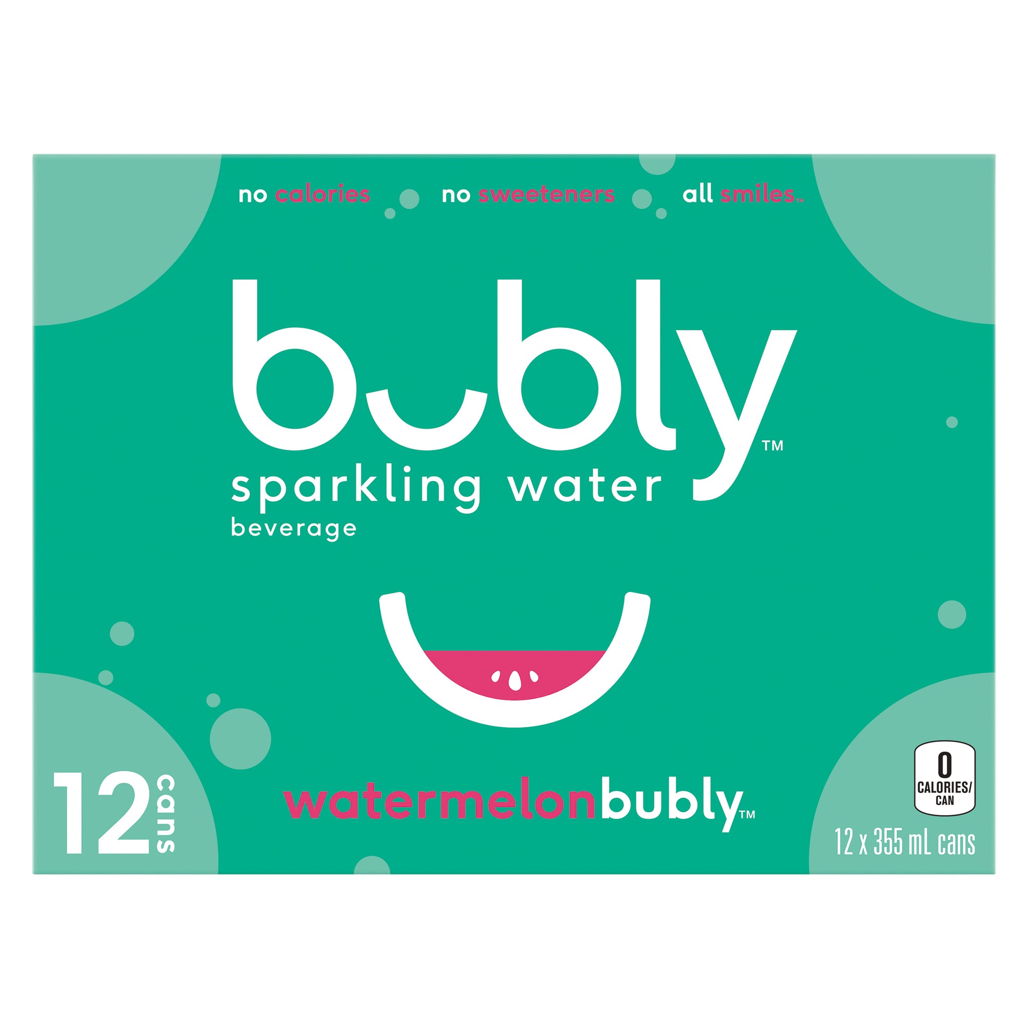 Bubly Watermelon Sparkling Water, 12-Pack, 355-ml – Giant Tiger