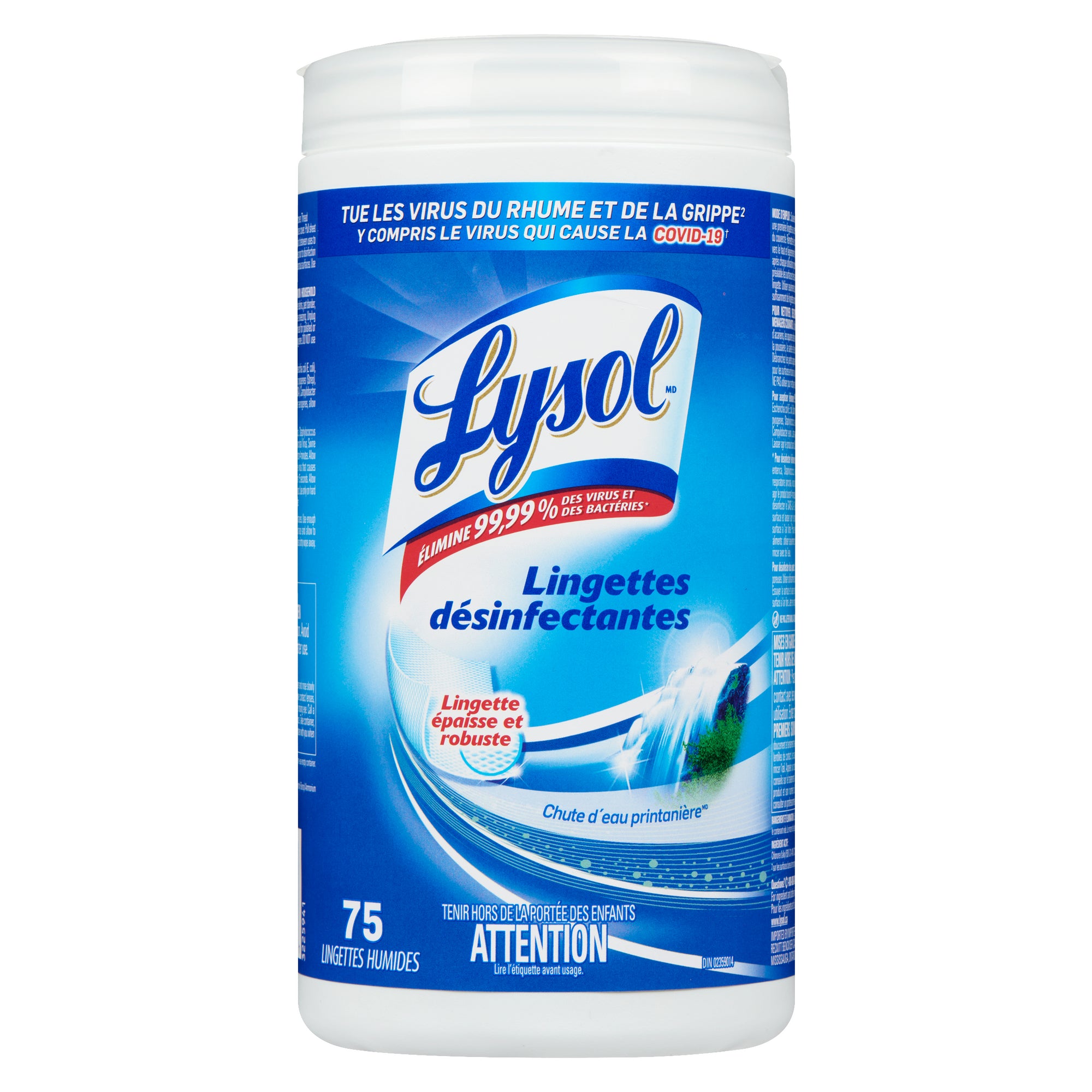 Lysol Spring Waterfall Scented Disinfecting Wipes, 75-pack – Giant Tiger