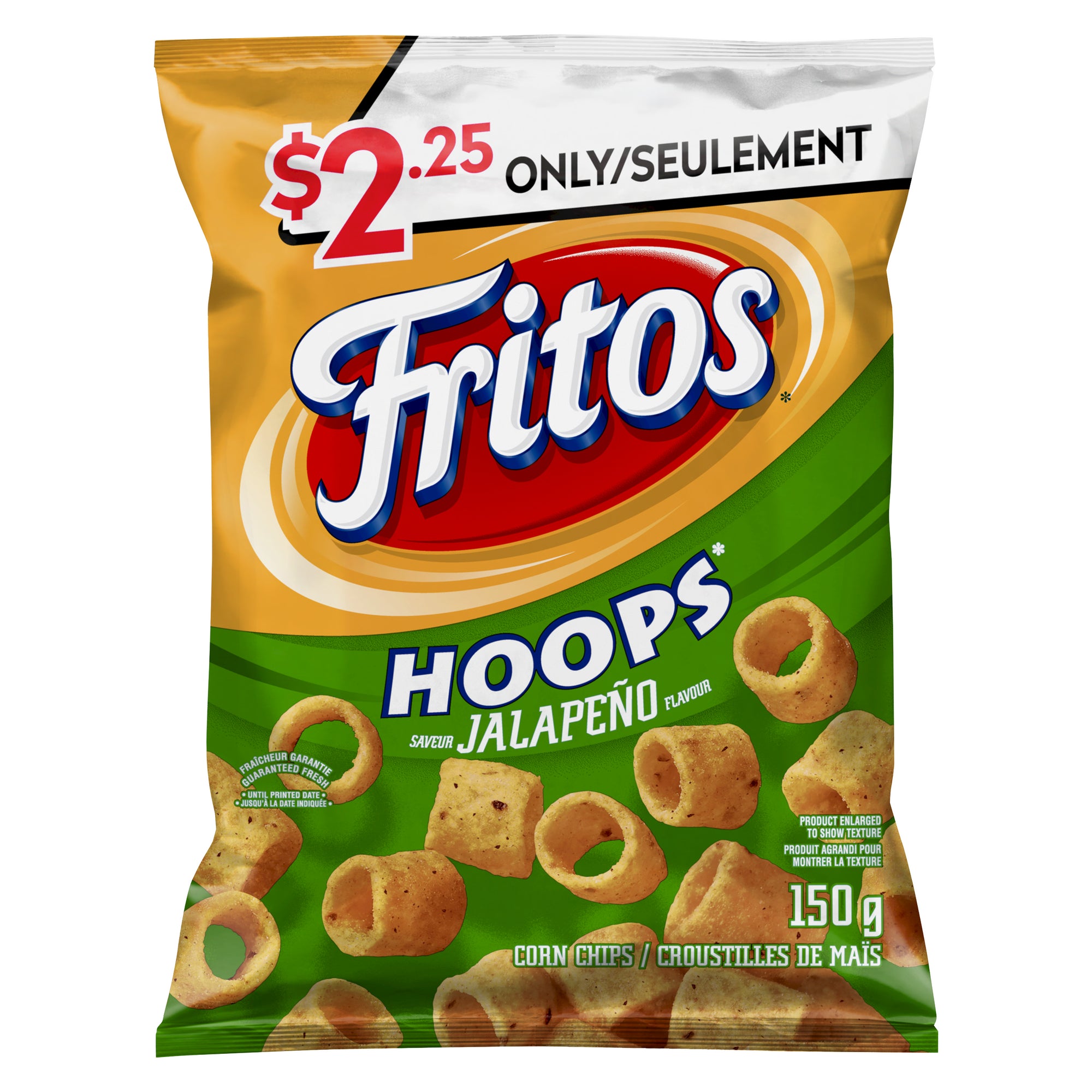 Fritos Hoops Jalapeño Flavour Corn Chips, 150-g – Giant Tiger