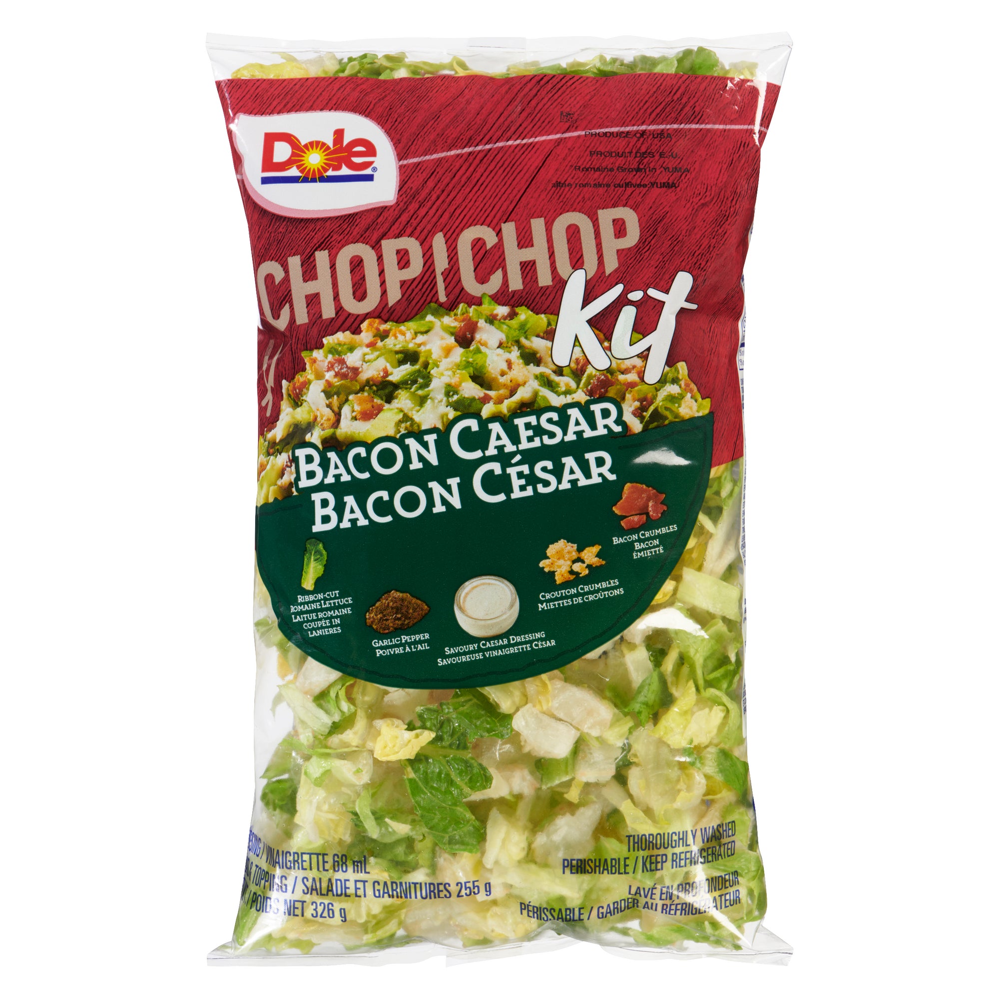 Dole Chop Chop Kit Bacon Caesar, 326g – Giant Tiger
