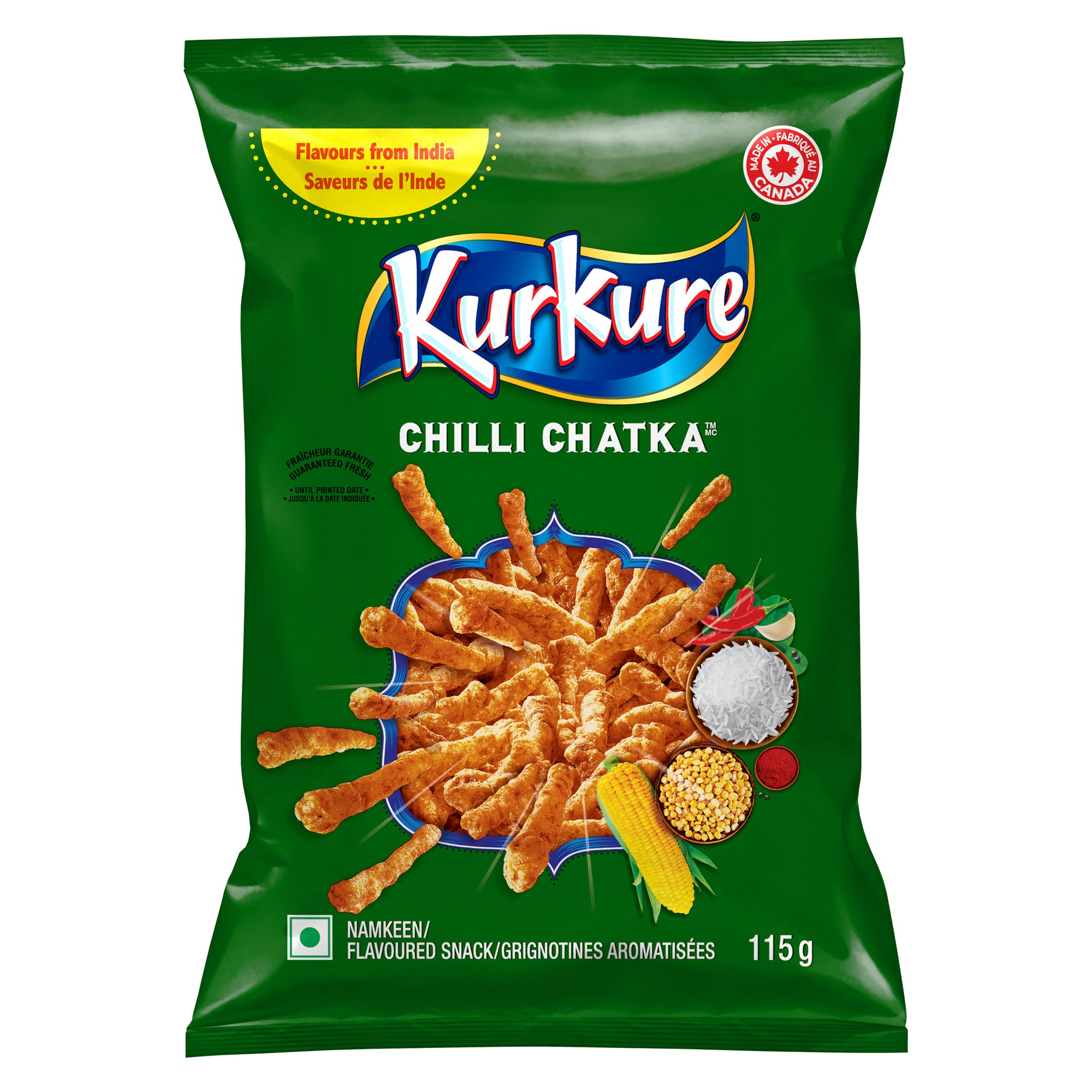 Kurkure Chilli Chatka Flavoured Snack Namkeen, 115-g – Giant Tiger