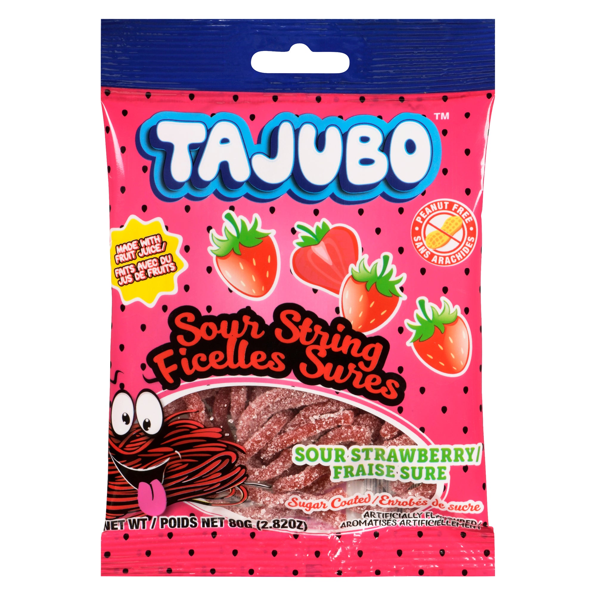 Tajubo Strawberry Sour String, 80-g – Giant Tiger