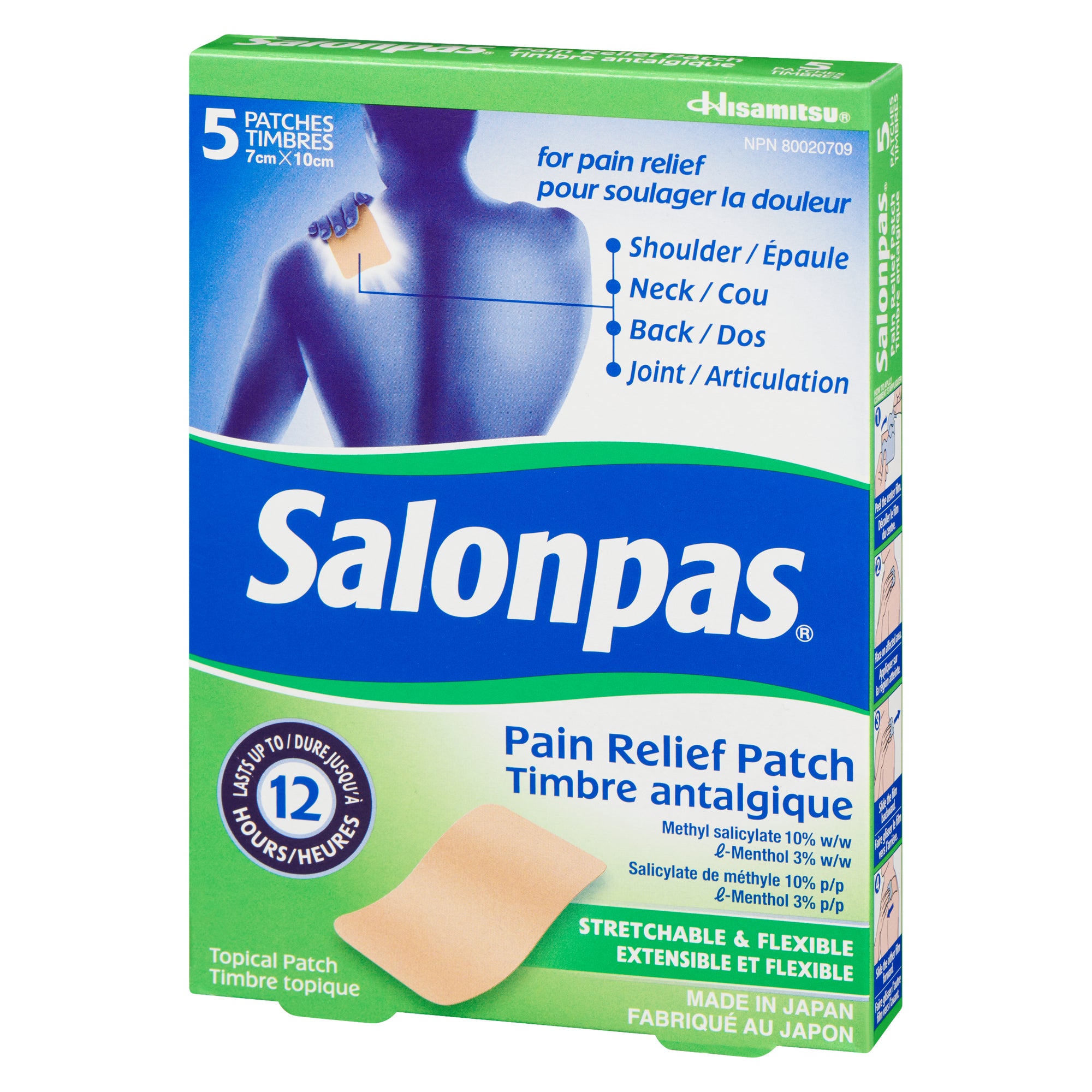 Hisamitsu Salonpas Pain Relief Patch Minty Scent, 5-Pack – Giant Tiger