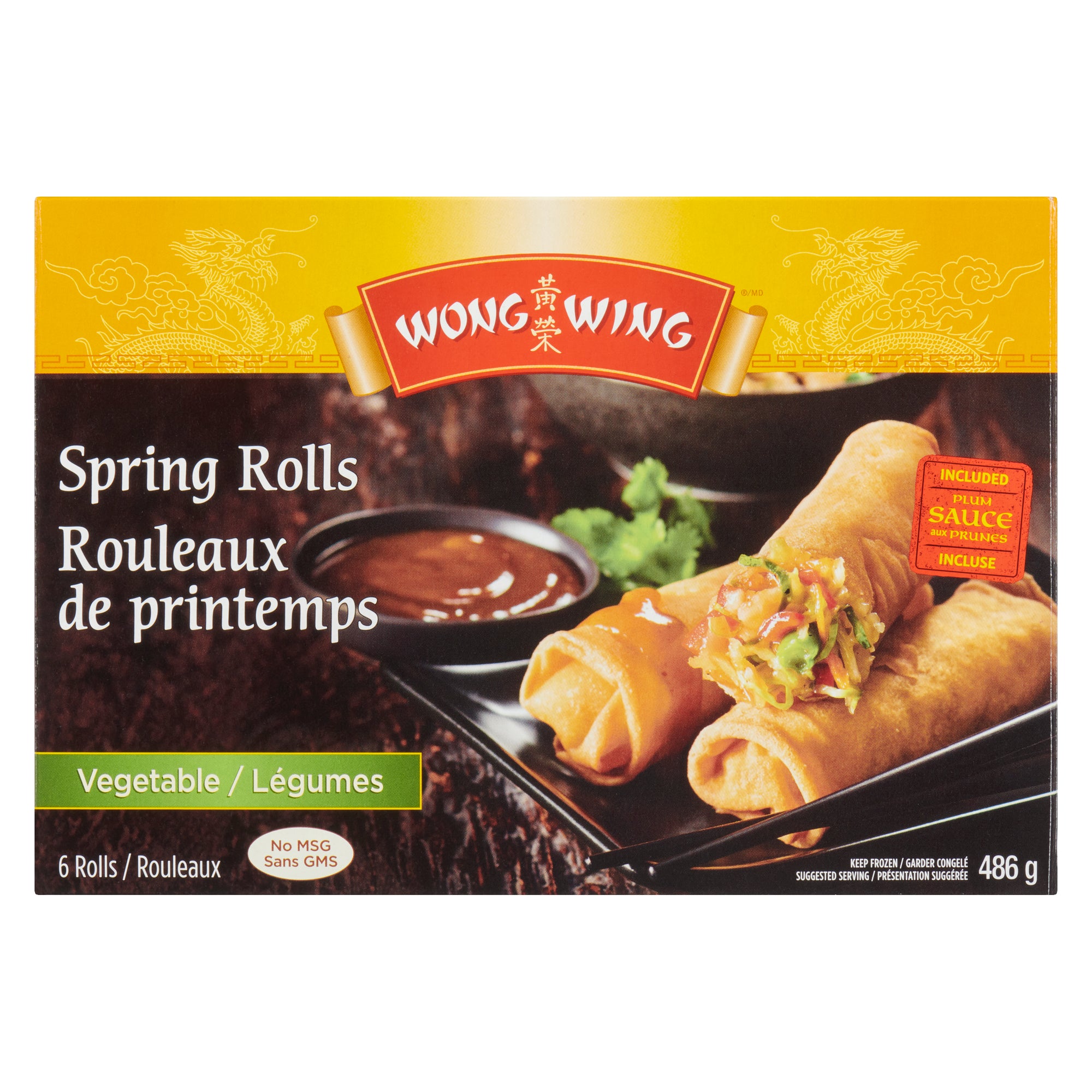 Wong Wing Vegetable Spring Rolls, 486 g – Giant Tiger