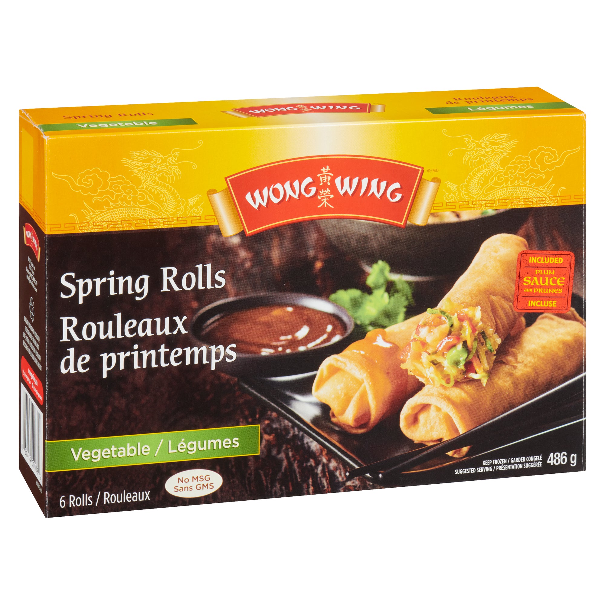 Wong Wing Vegetable Spring Rolls, 486 g – Giant Tiger