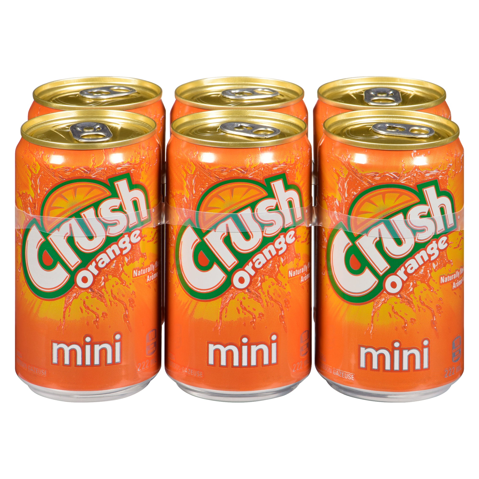 Crush Mini Orange Soda, 6-Pack, 222 ml – Giant Tiger
