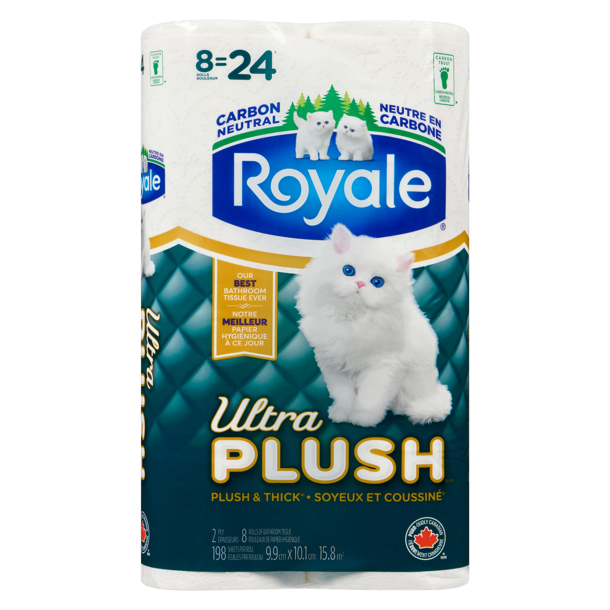 Royale Ultra Plush Papier Hygiénique Soyeux et Coussiné 2 Épaisseurs ...