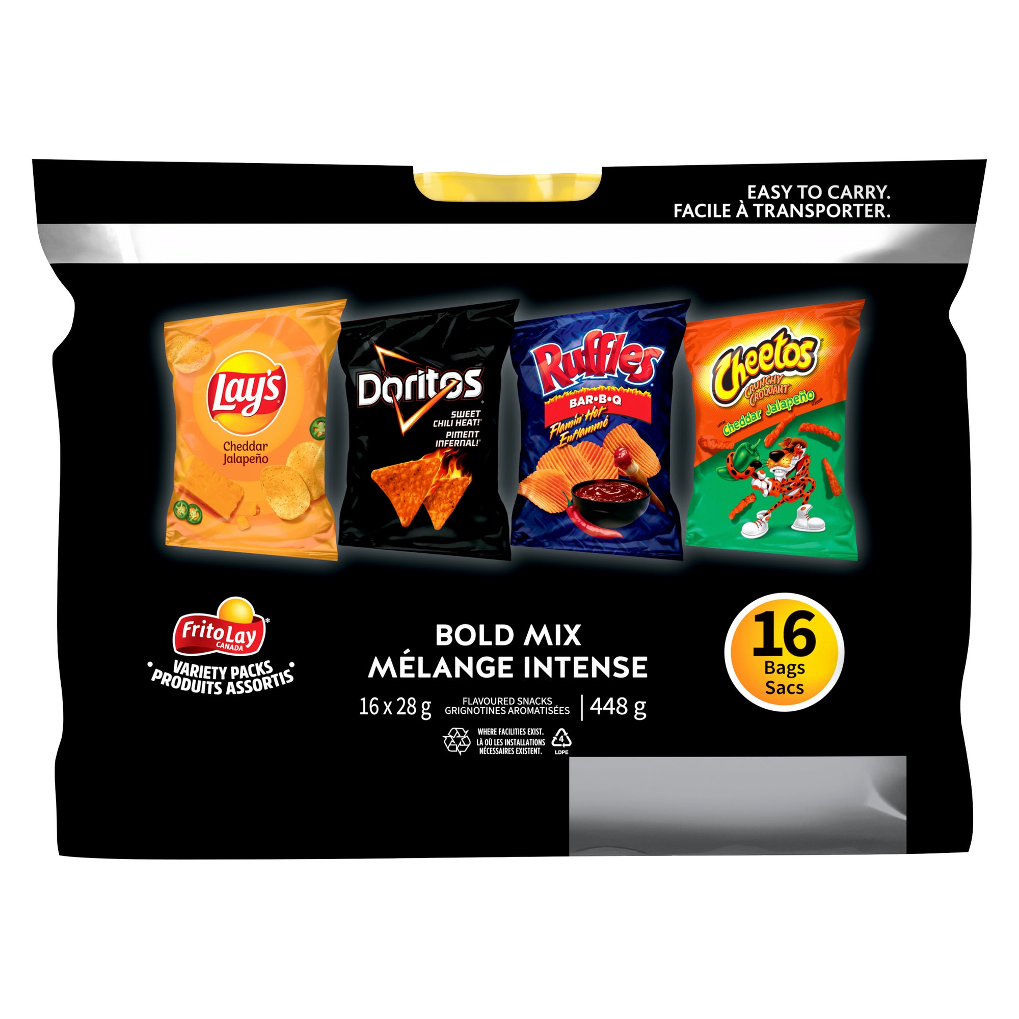 Frito Lay Canada Flavoured Snacks Bold Mix Variety Packs, 16-Pack ...