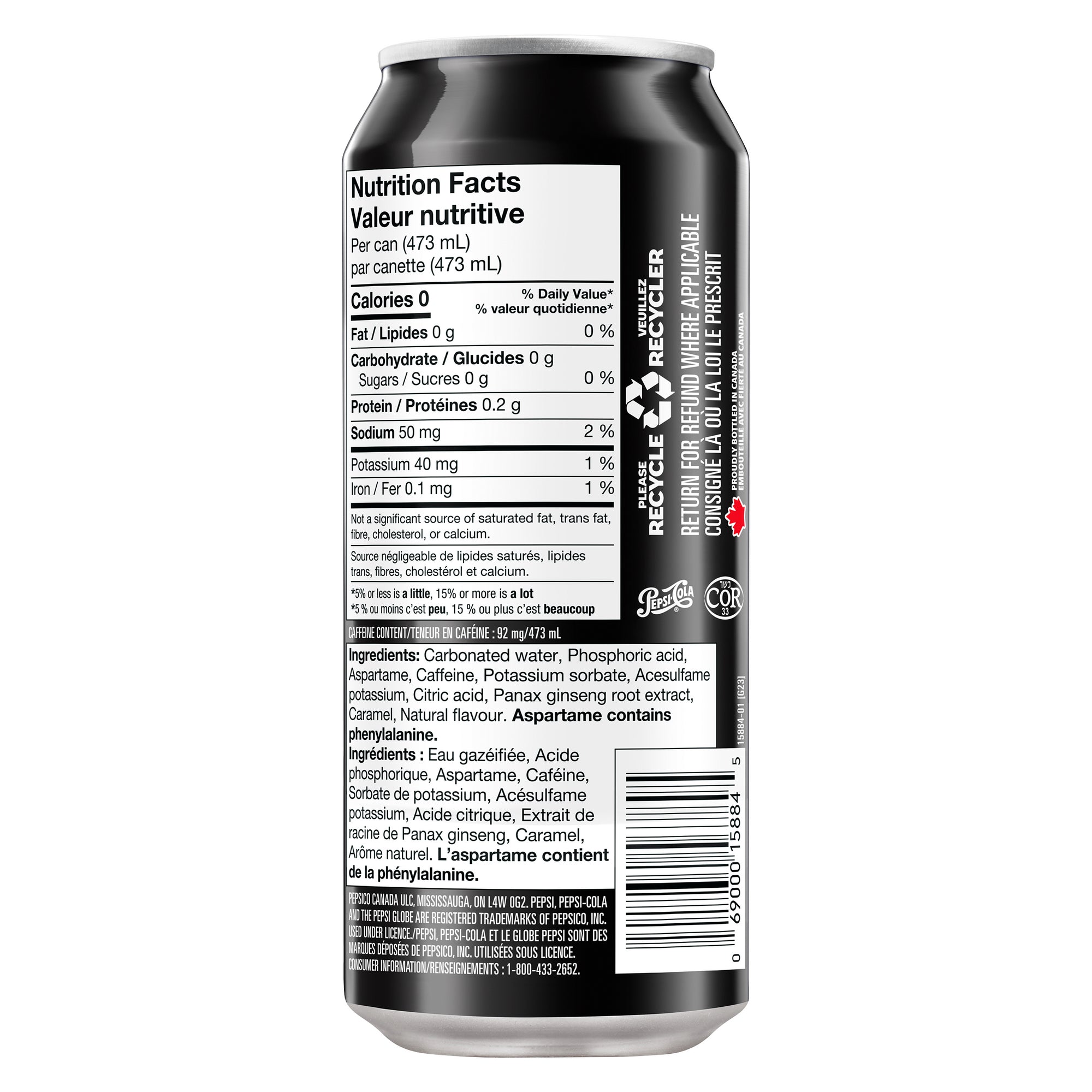 Pepsi Zero Sugar, 473 ml – Giant Tiger