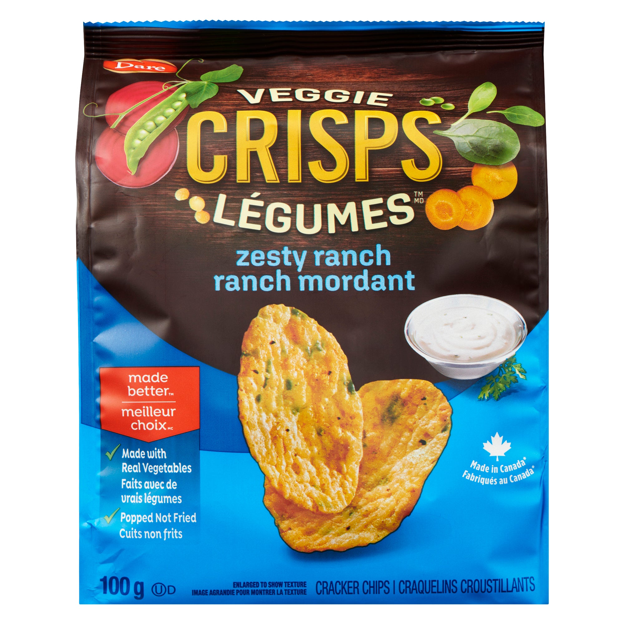 Dare Veggie Crisps Zesty Ranch, 100 g – Giant Tiger