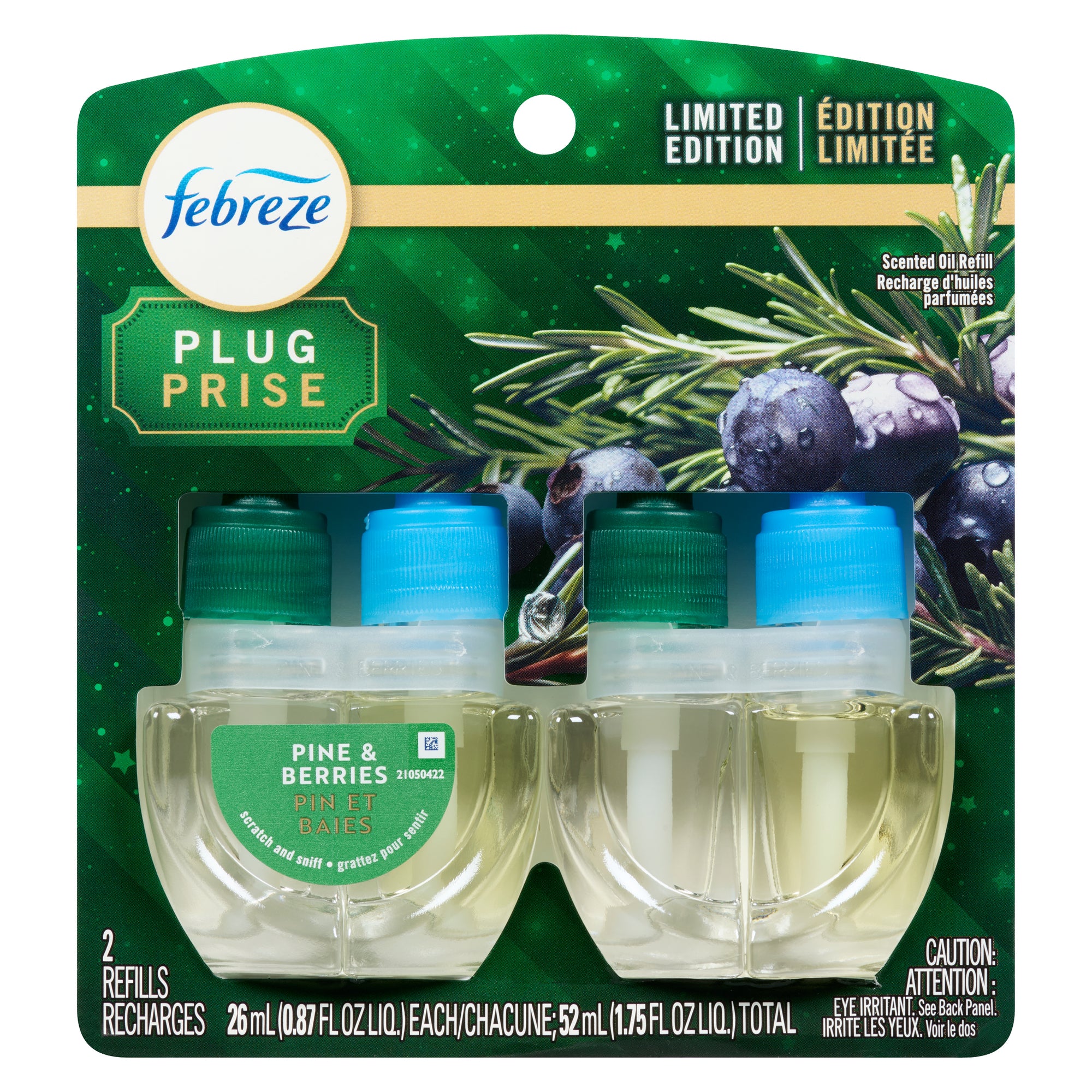 Febreze PLUG Air Freshener Refill, Pine & Berries, 2-Pack – Giant Tiger