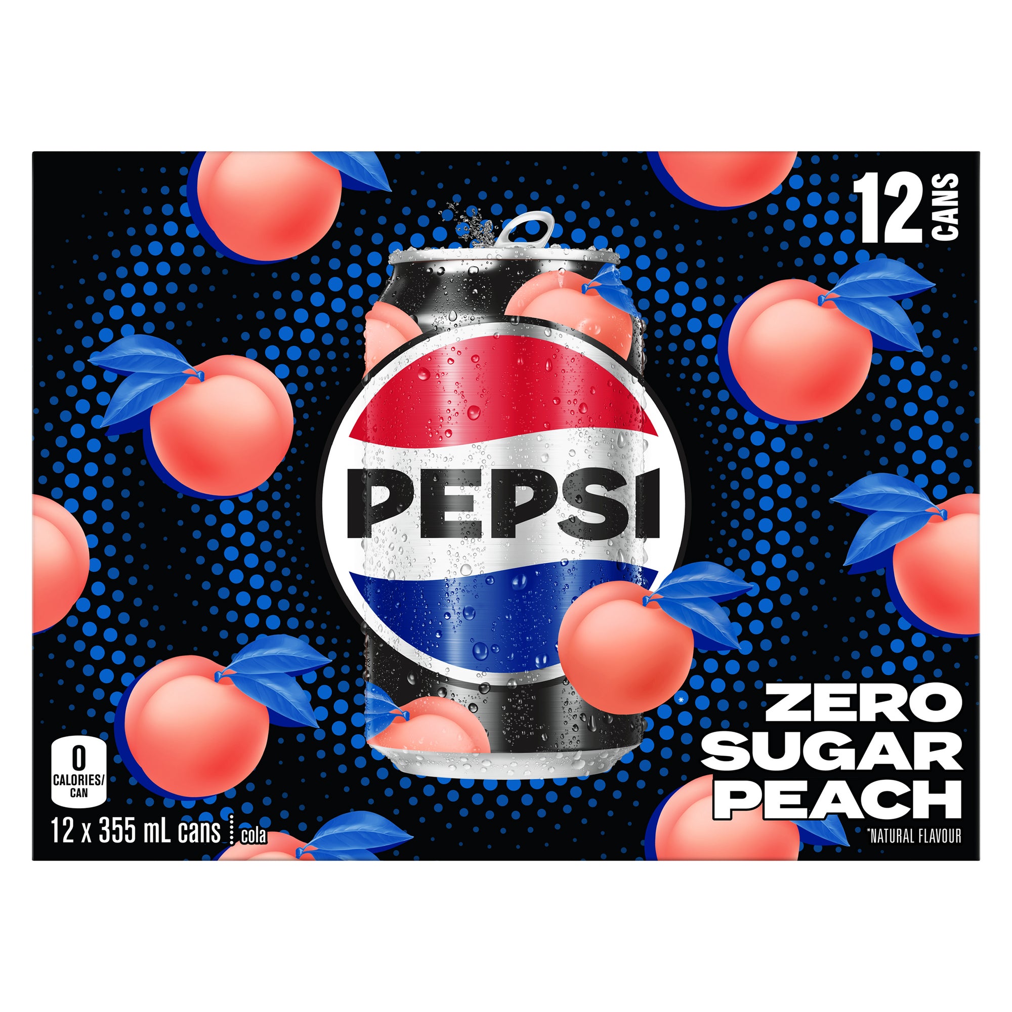 Pepsi Cola Zero Sugar Peach Limited Edition, 12-Pack x 355 ml – Giant Tiger