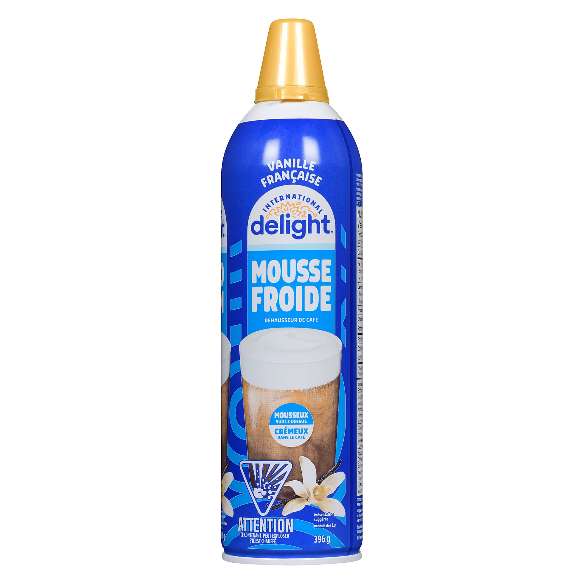 International Delight Mousse Froide pour Café Vanille Française, 396 g ...