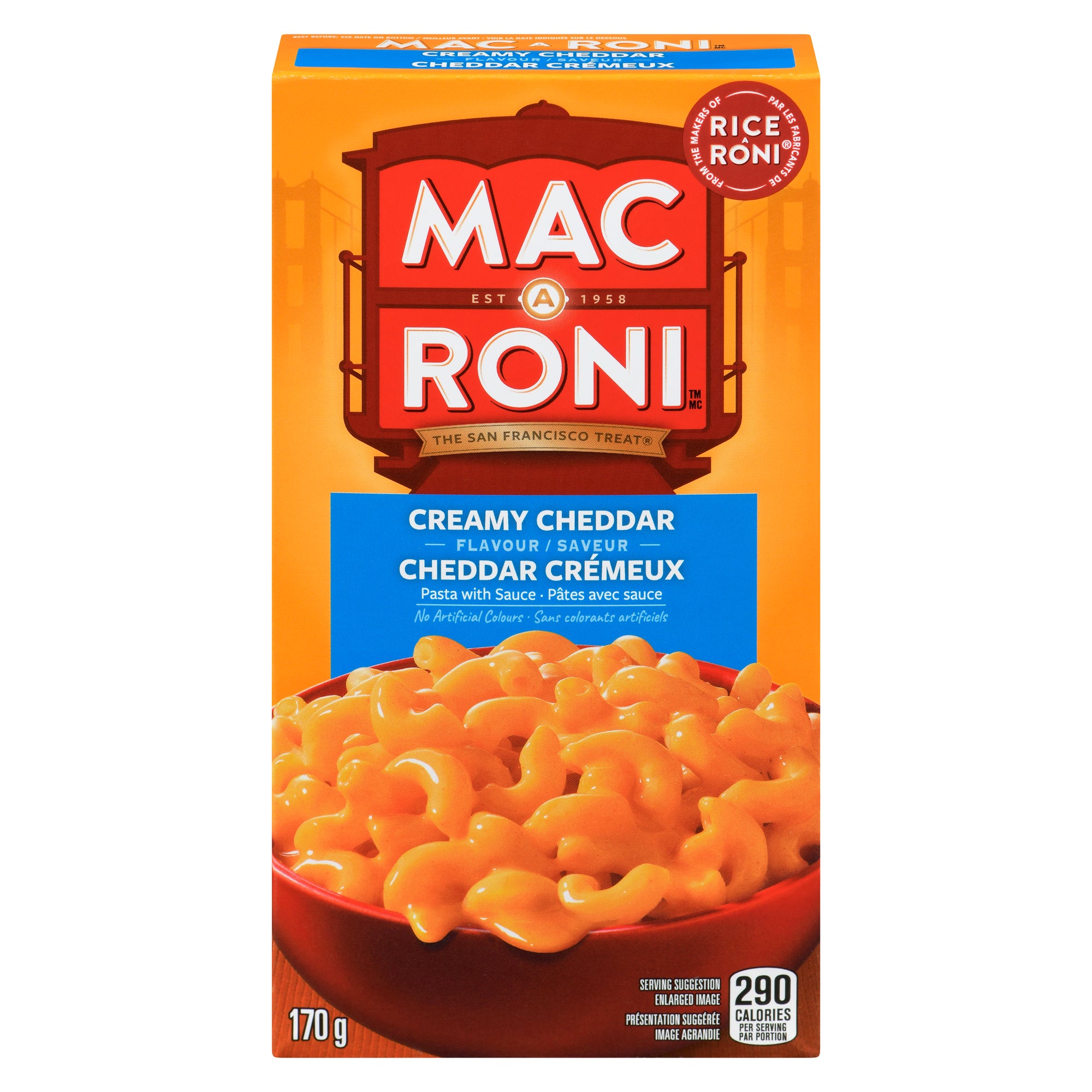 Mac A Roni Pasta with Sauce Creamy Cheddar Flavour, 170 g – Giant Tiger