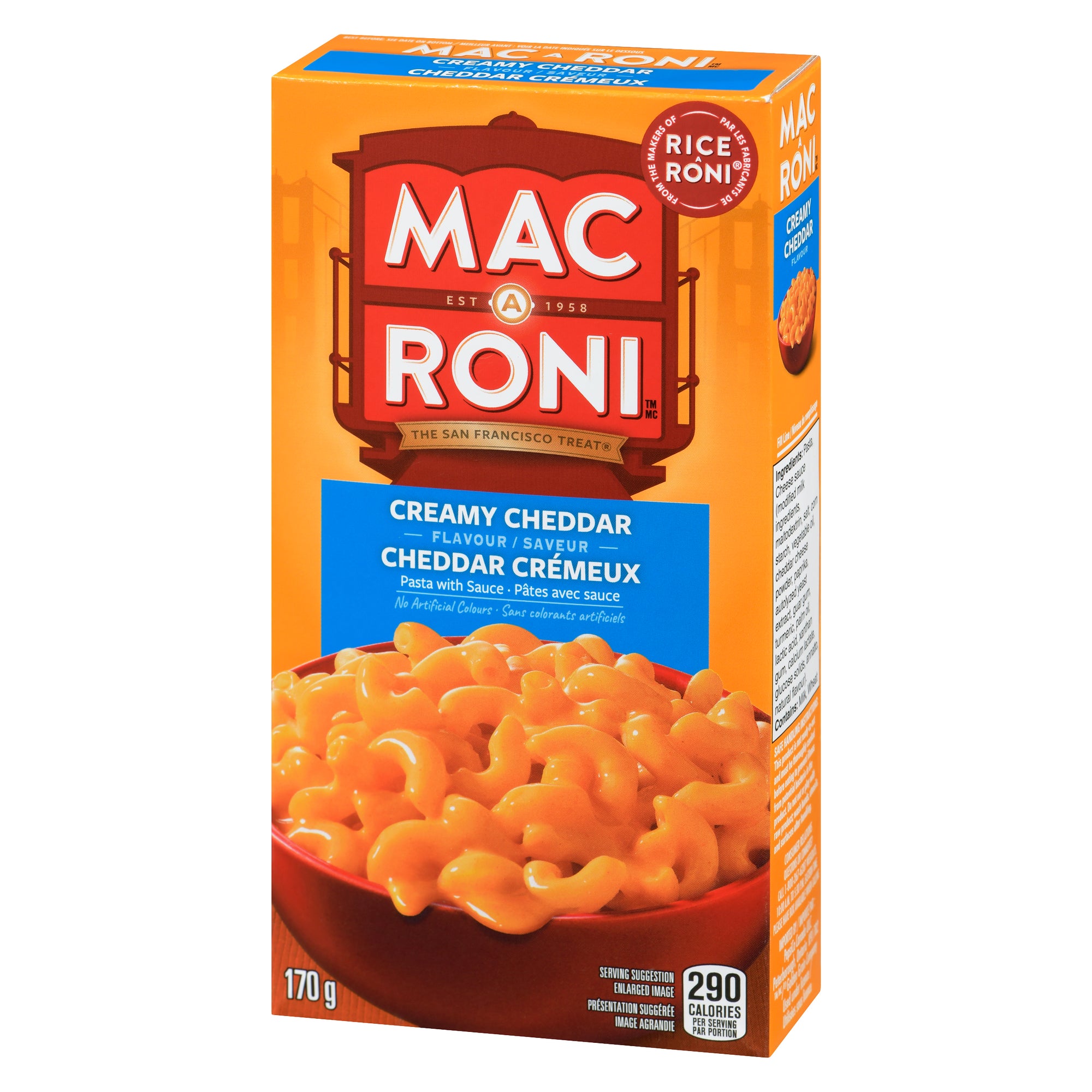 Mac A Roni Pasta with Sauce Creamy Cheddar Flavour, 170 g – Giant Tiger