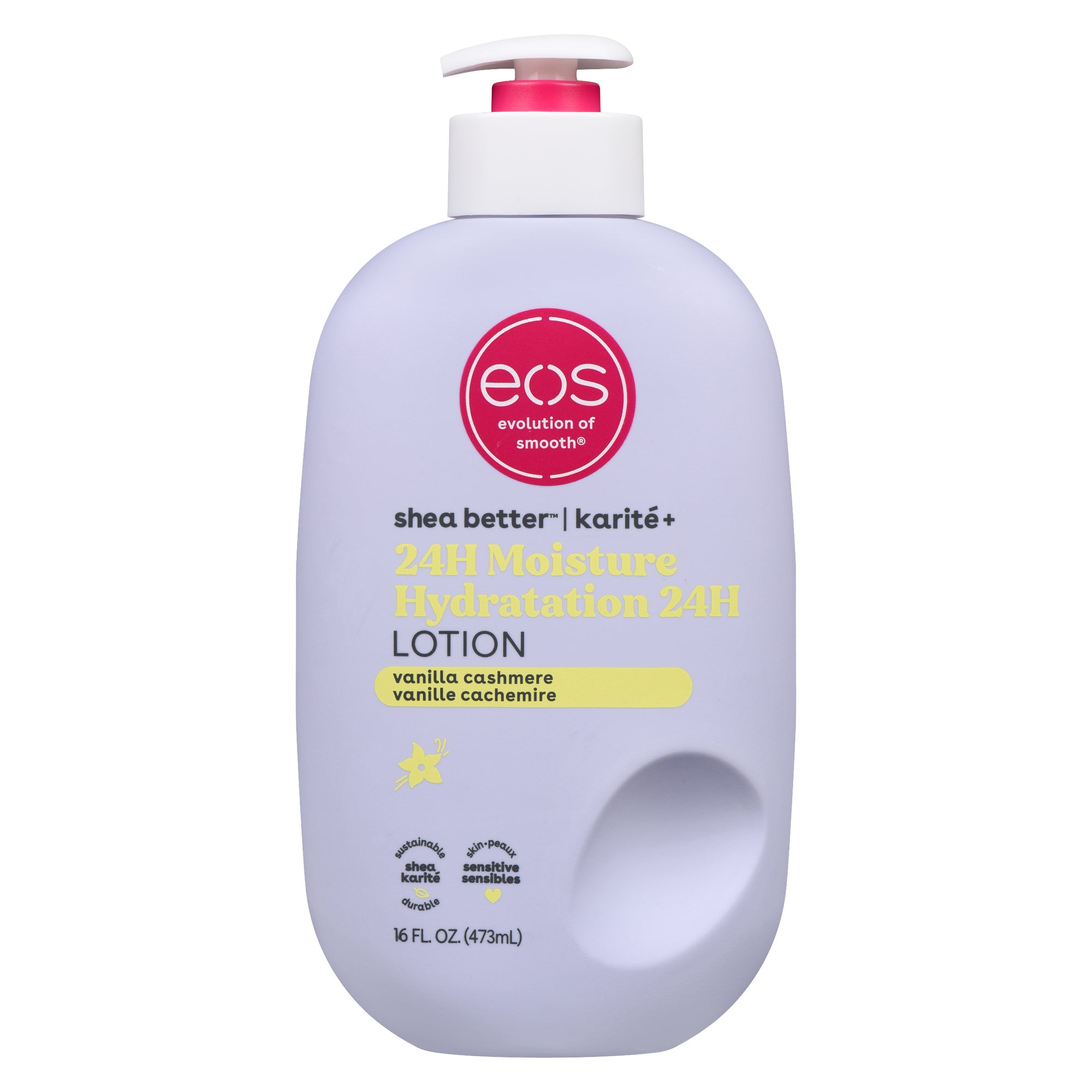 Lotion pour le corps à beurre de karité eos, vanille cachemire, 473 ml ...