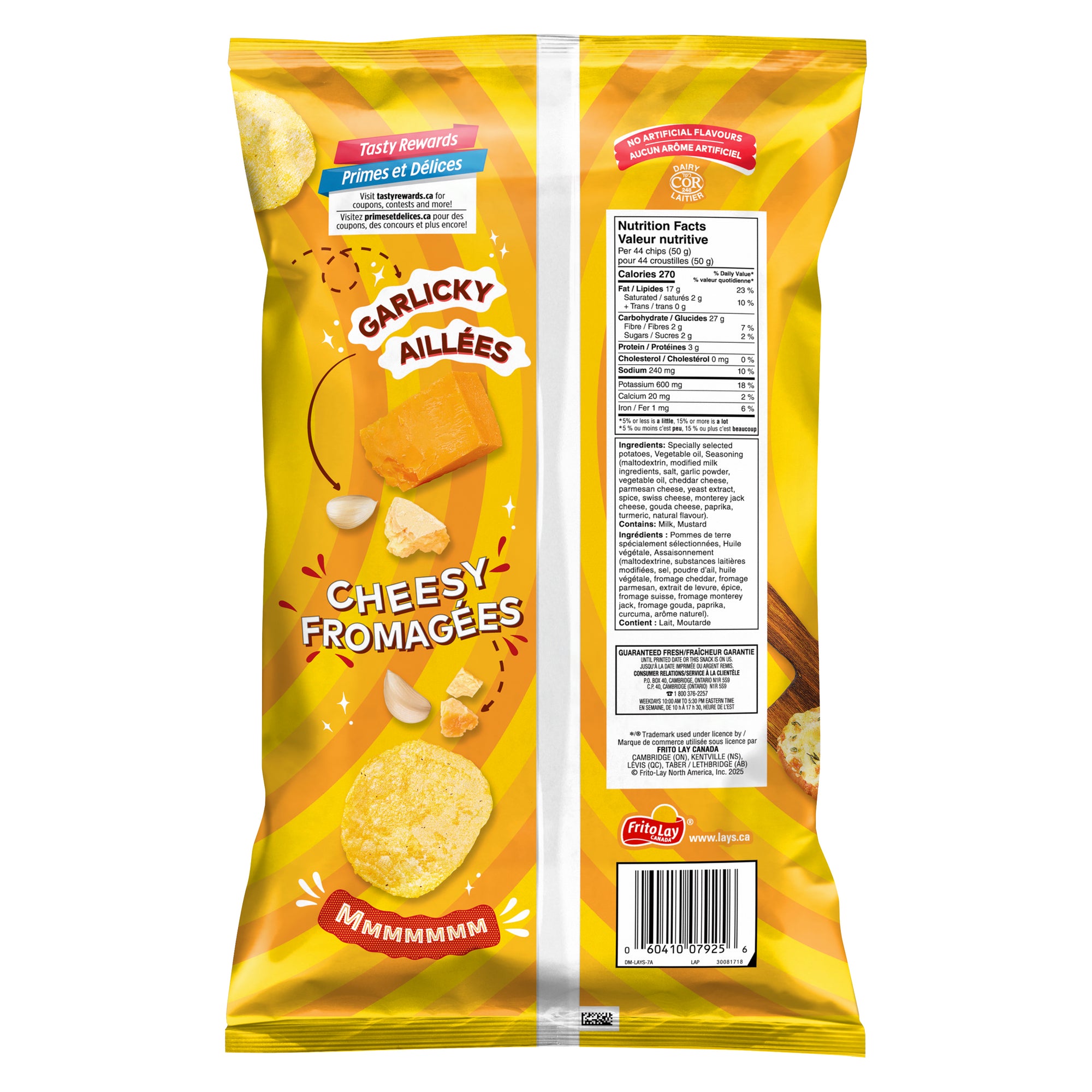 Lays Cheesy Garlic Bread Chips, 220 g – Giant Tiger