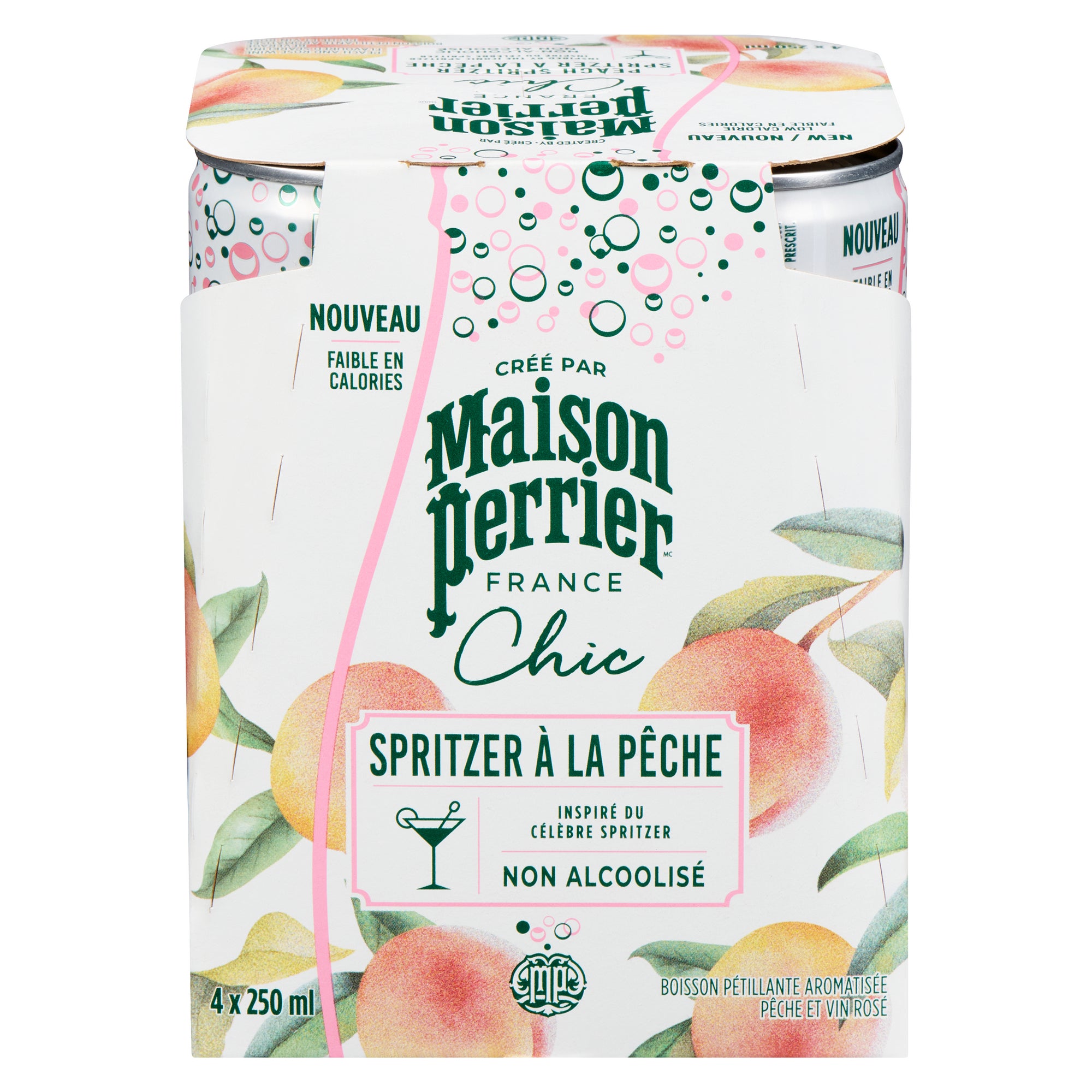 Maison Perrier Peach Spritzer, 4-Pack, 250 ml – Giant Tiger