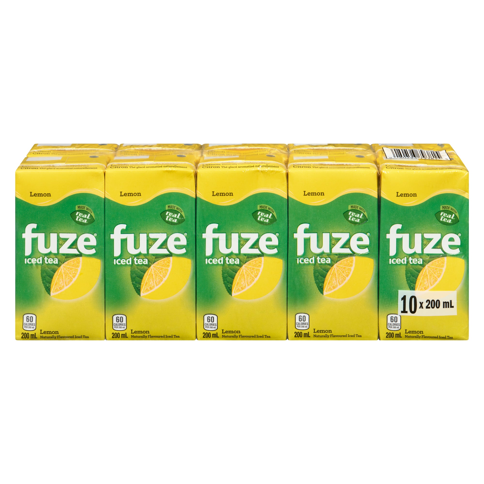 Fuze Naturally Flavoured Iced Tea Lemon, 10-Pack, 200 ml – Giant Tiger