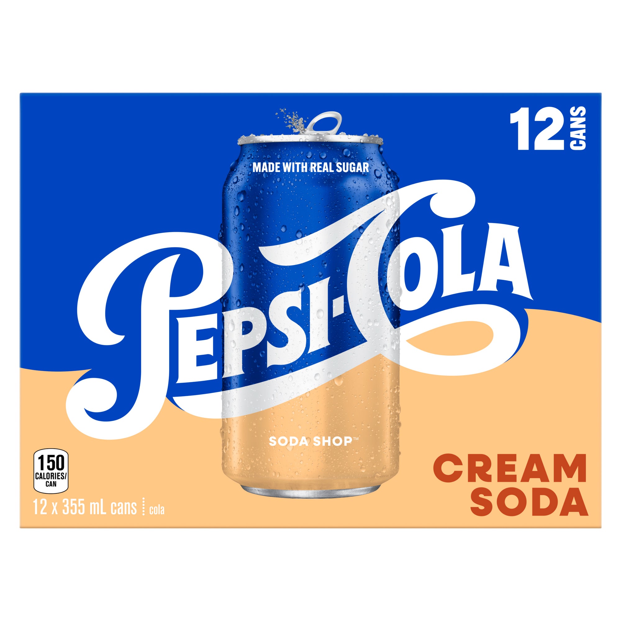 Pepsi-Cola Soda Shop Cream Soda, 12-Pack, 355 ml – Giant Tiger