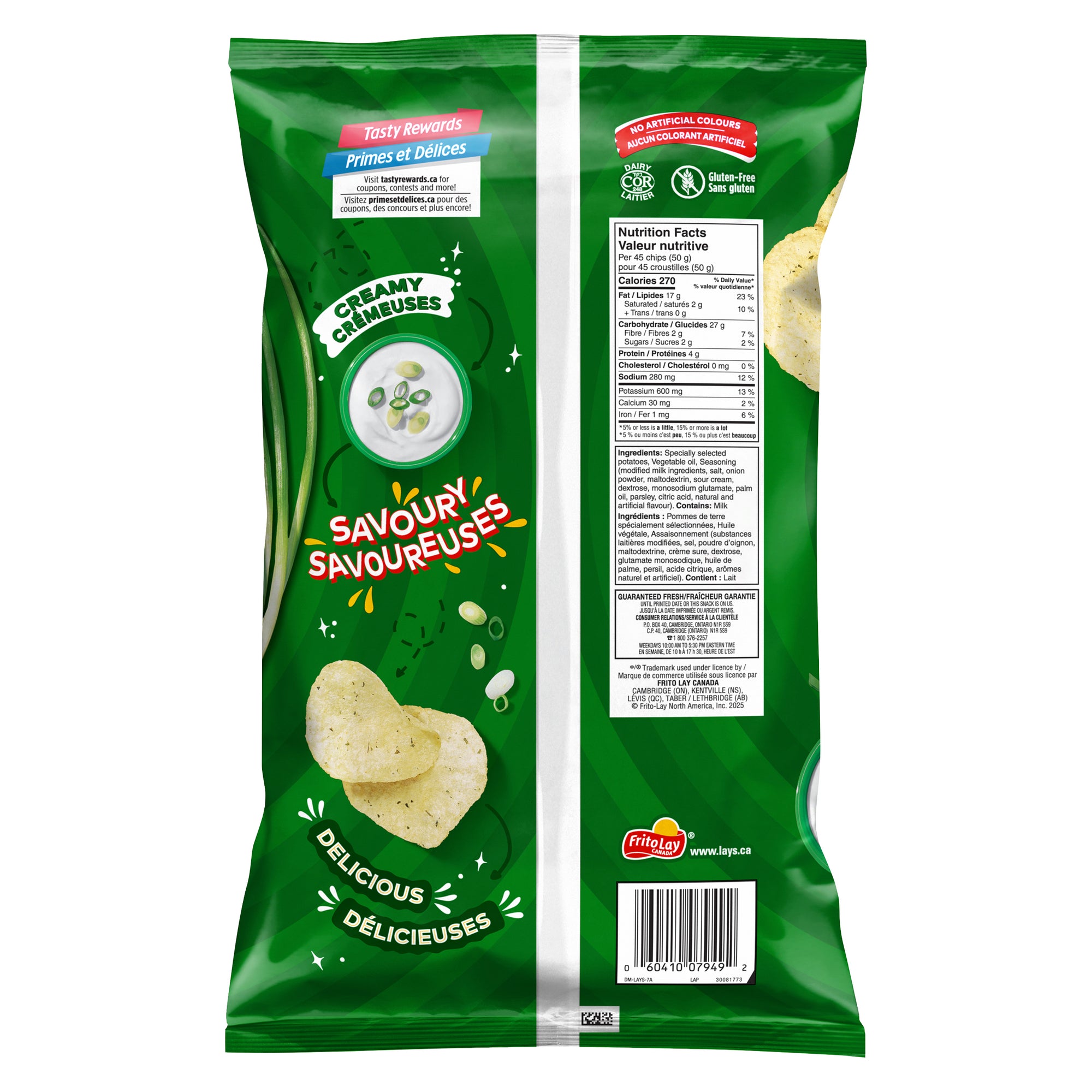 Lay's Sour Cream & Onion Chips, 220 g – Giant Tiger