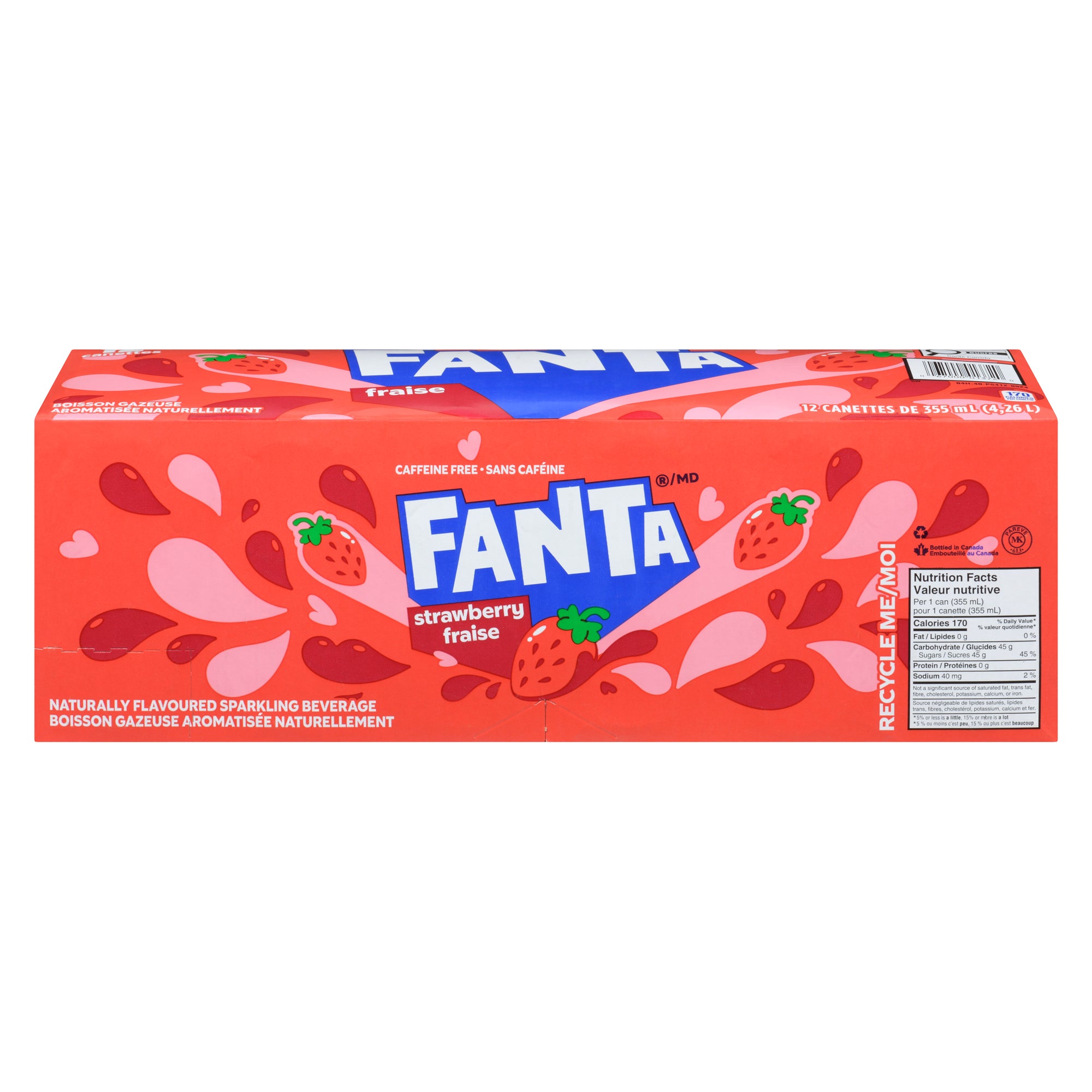 Fanta Sparkling Beverage Strawberry, 12-Pack, 355 ml – Giant Tiger