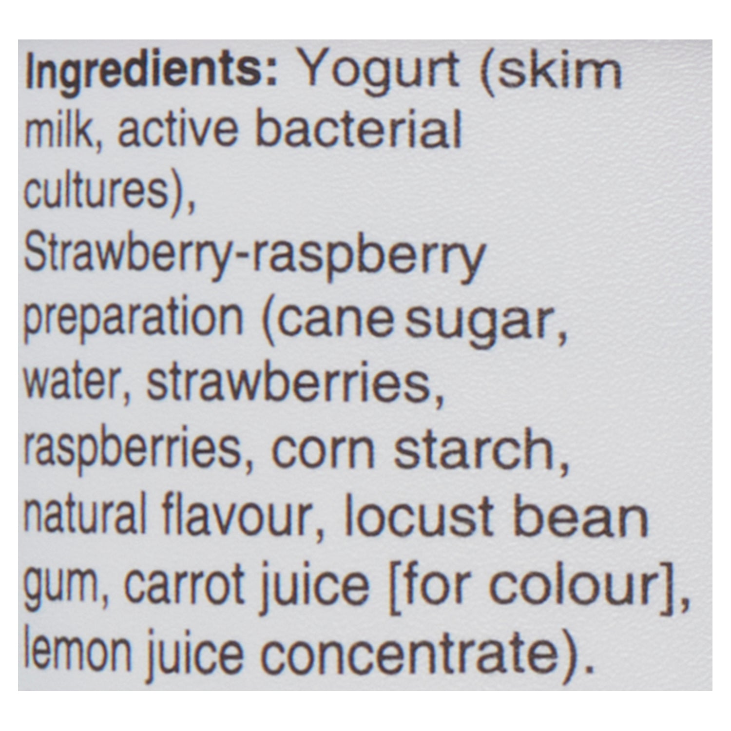 Oikos Greek Yogurt Strawberry Raspberry 0 % M.F., 650 g – Giant Tiger