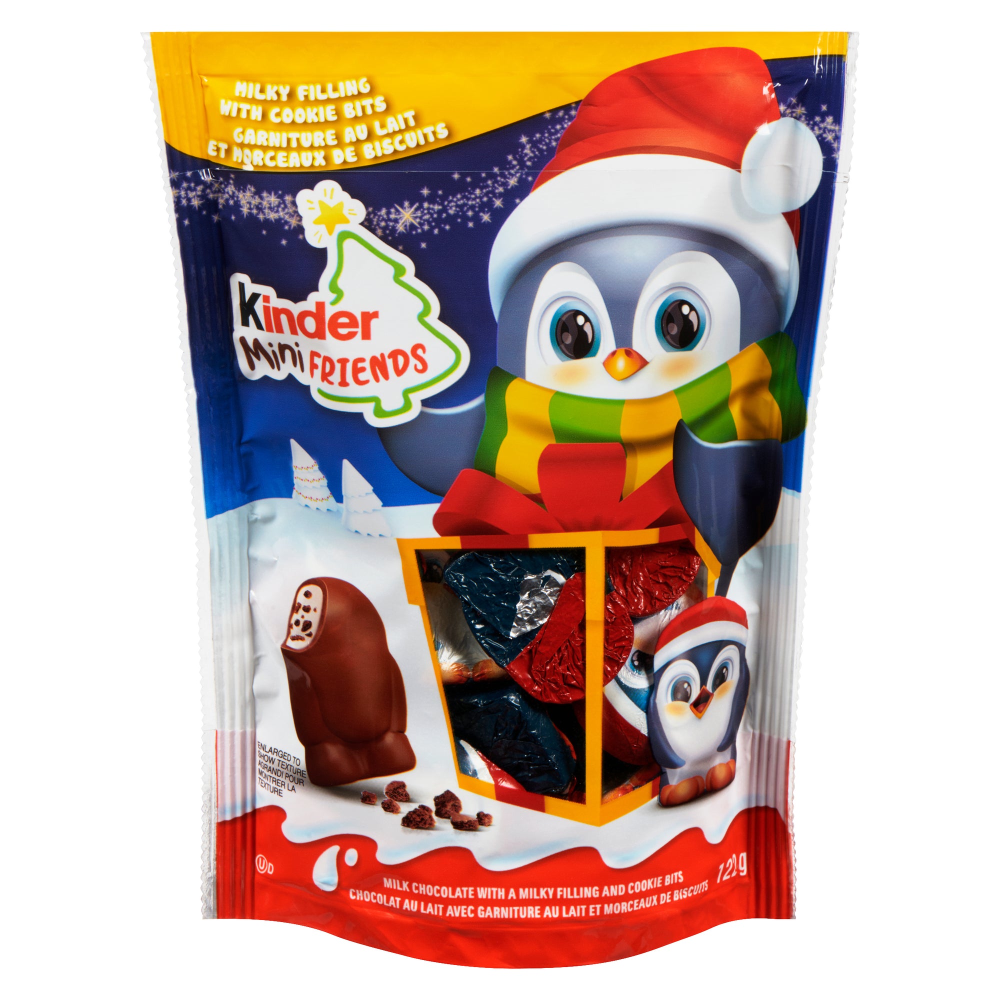 Kinder Mini Friends Milk Chocolate with a Milky Filling and Cookie Bits ...