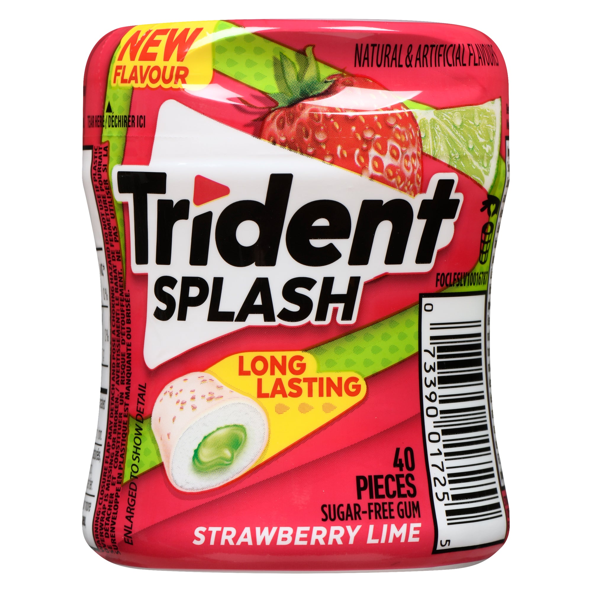 Trident Splash Sugar-Free Gum Strawberry Lime, 40-Pack – Giant Tiger
