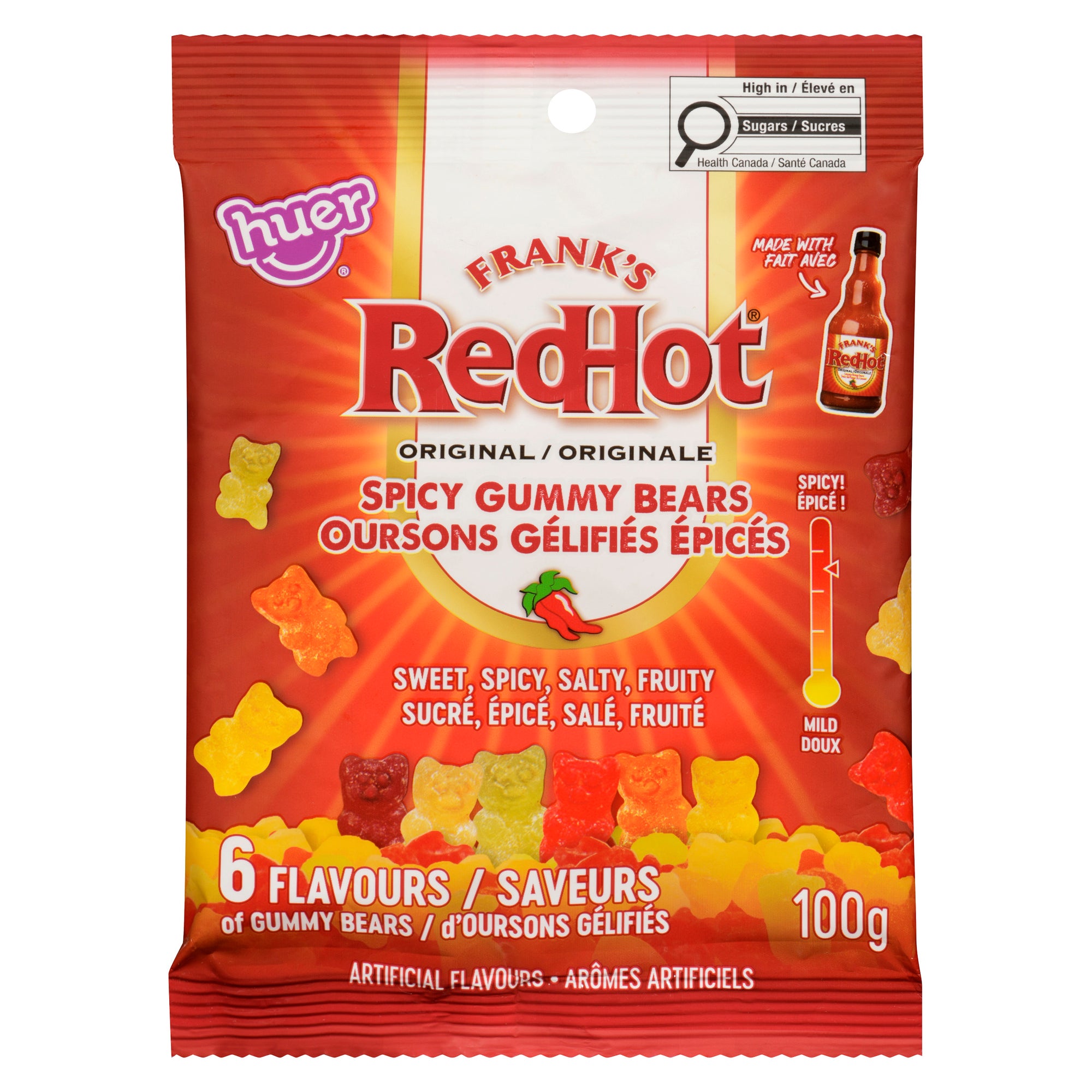 Huer Frank's RedHot Spicy Gummy Bears Original, 100 g – Giant Tiger