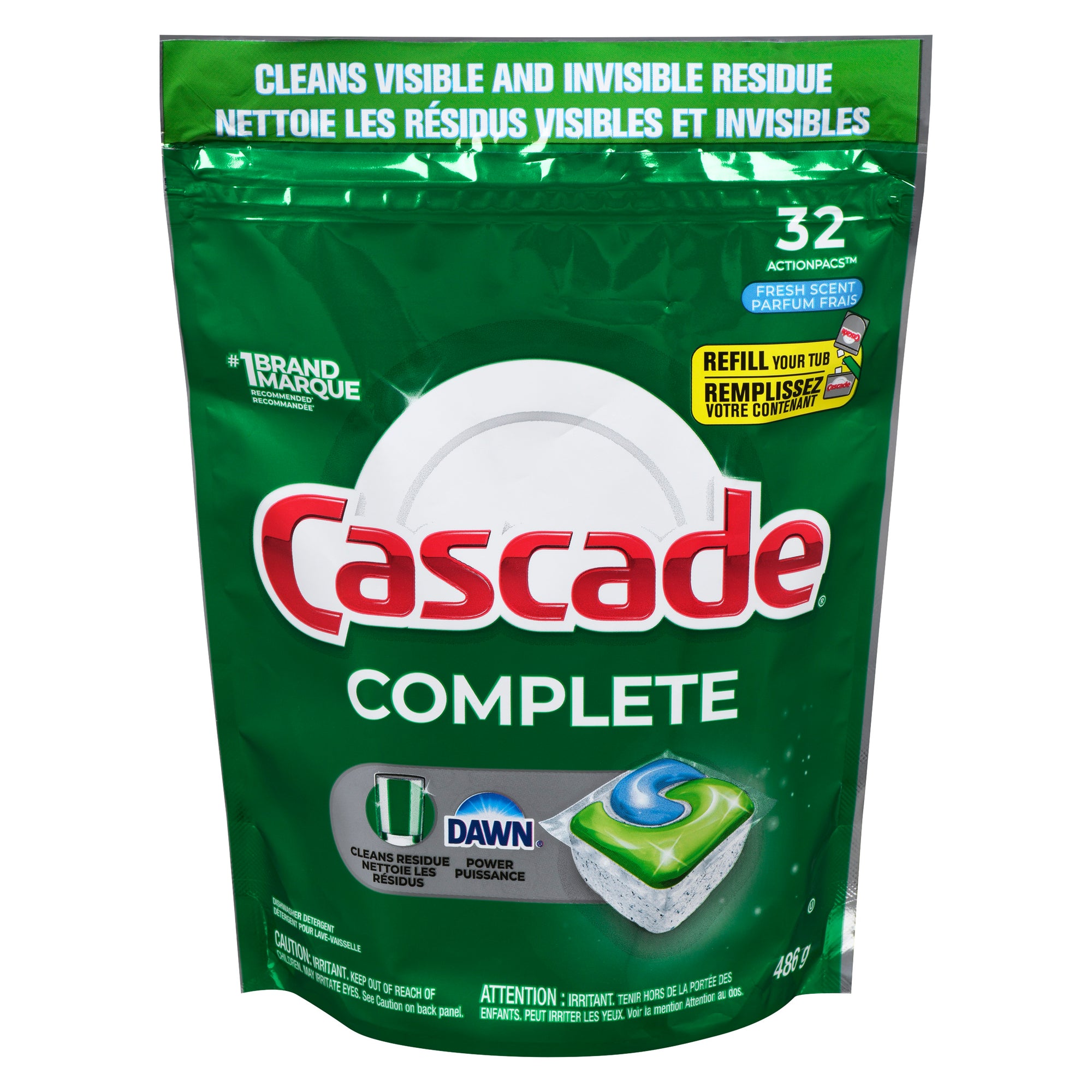 Cascade Complete Fresh Scent Dishwasher Tabs, 32-Pack – Giant Tiger