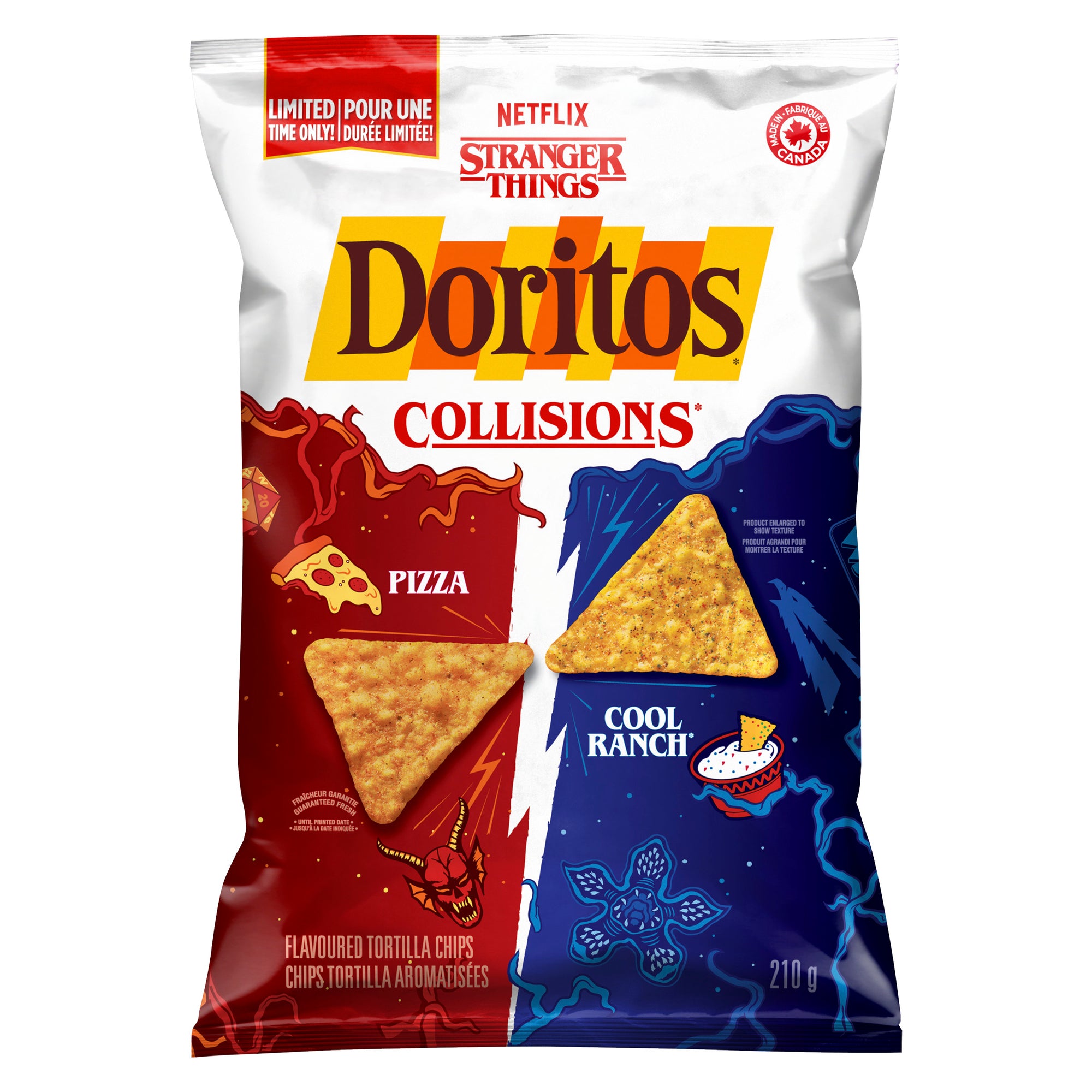 Croustilles Pizza et Cool Ranch Doritos Collisions Netflix Stranger ...