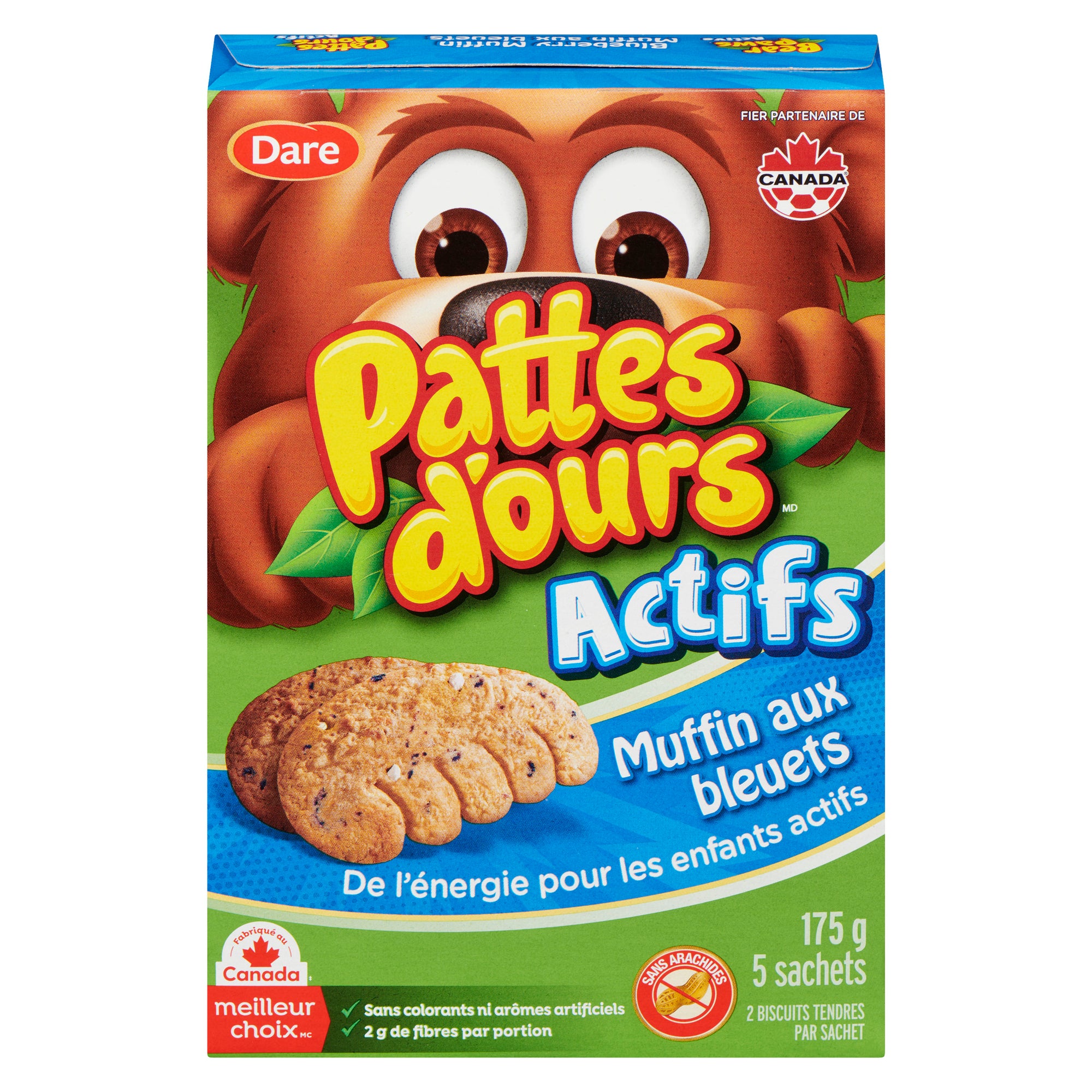 Dare Bear Paws Active Blueberry Muffin Snacks, 175-g – Giant Tiger