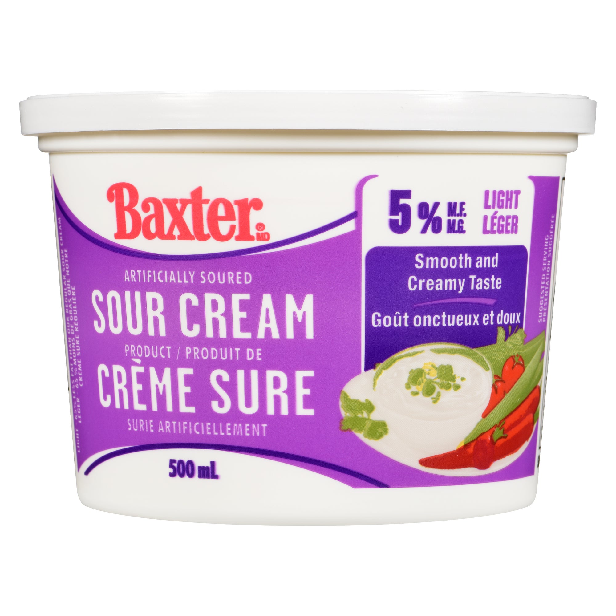 Baxter Light Sour Cream 5 % M.F., 500-ml – Giant Tiger