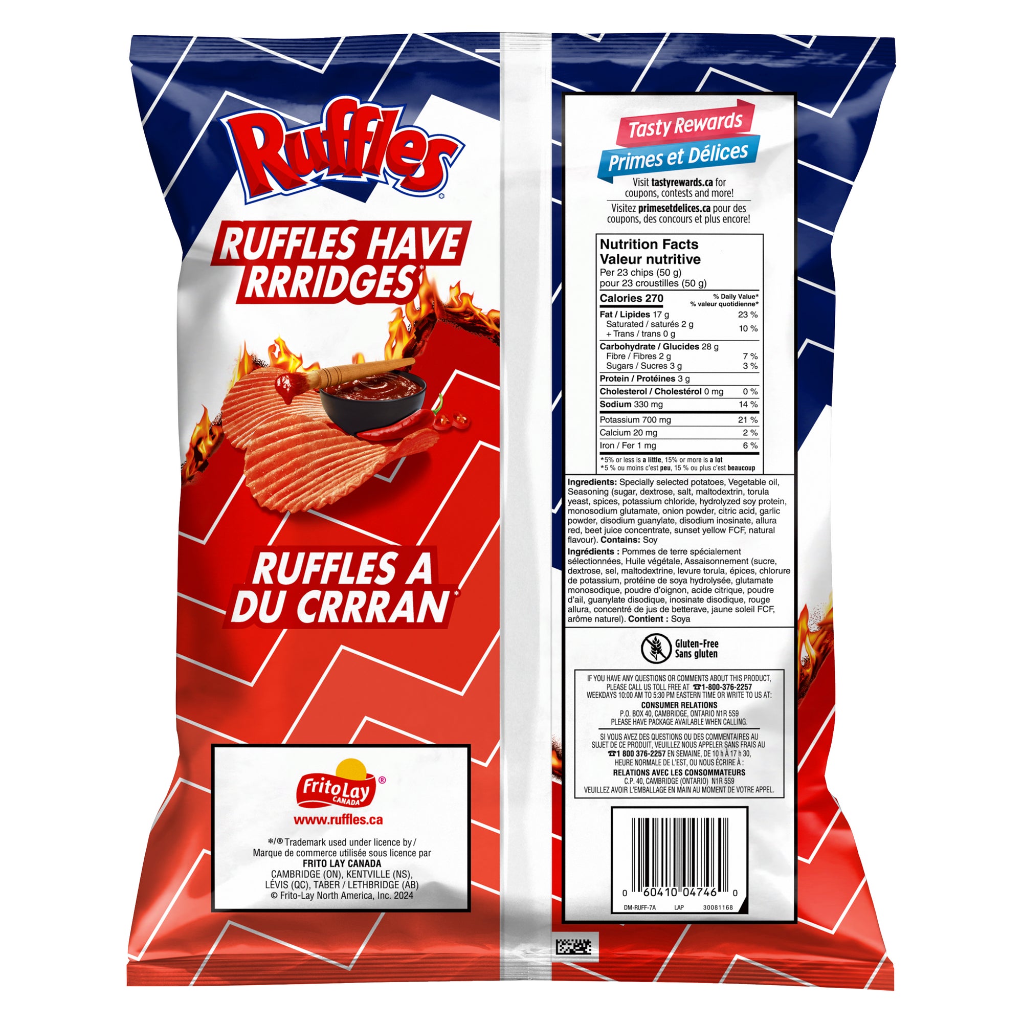 Ruffles Flamin' Hot BBQ Potato Chips, 190-g – Giant Tiger