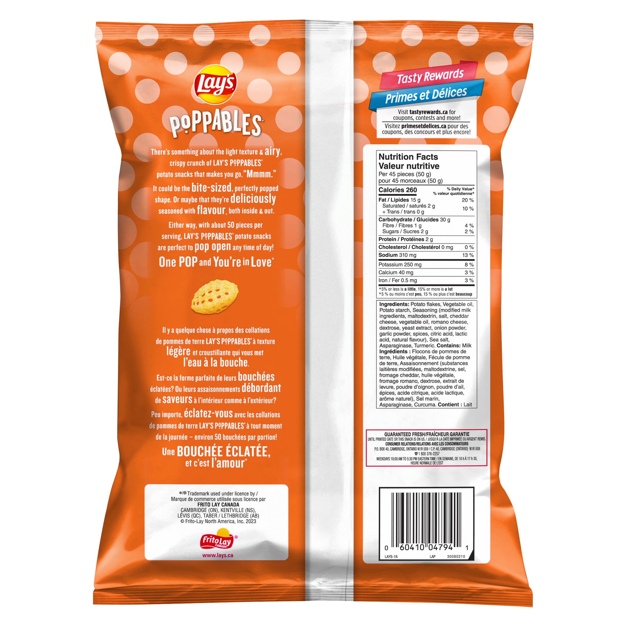 Bouchées de pommes de terre croustillantes cheddar blanc Poppables de ...