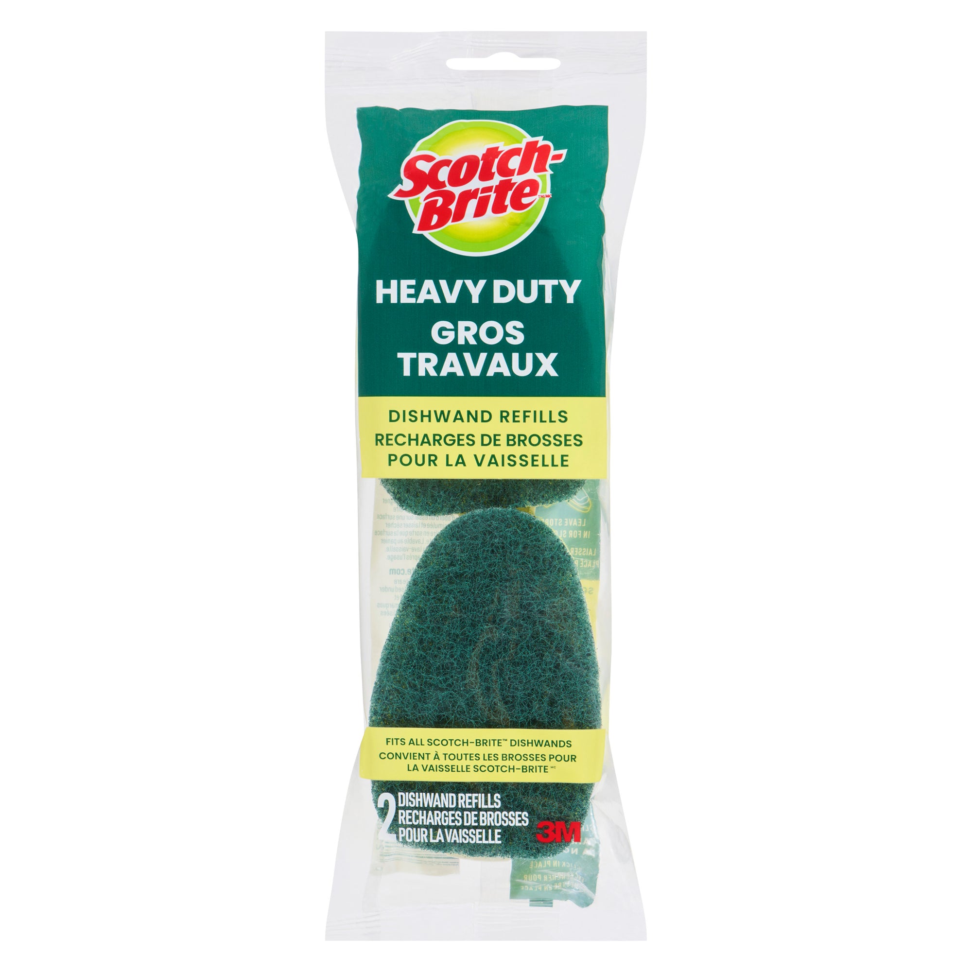 Scotch-Brite Heavy Duty Scrub Dishwand Refills, Green, 2-Pack – Giant Tiger