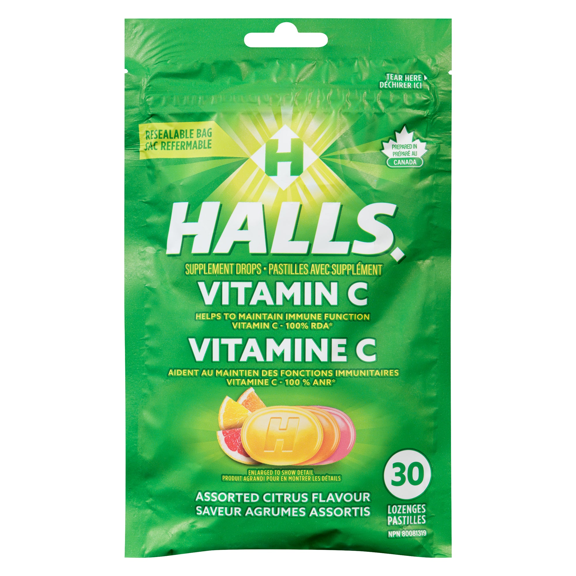 Halls Assorted Citrus Flavour Supplement Drops, 30-Pack – Giant Tiger