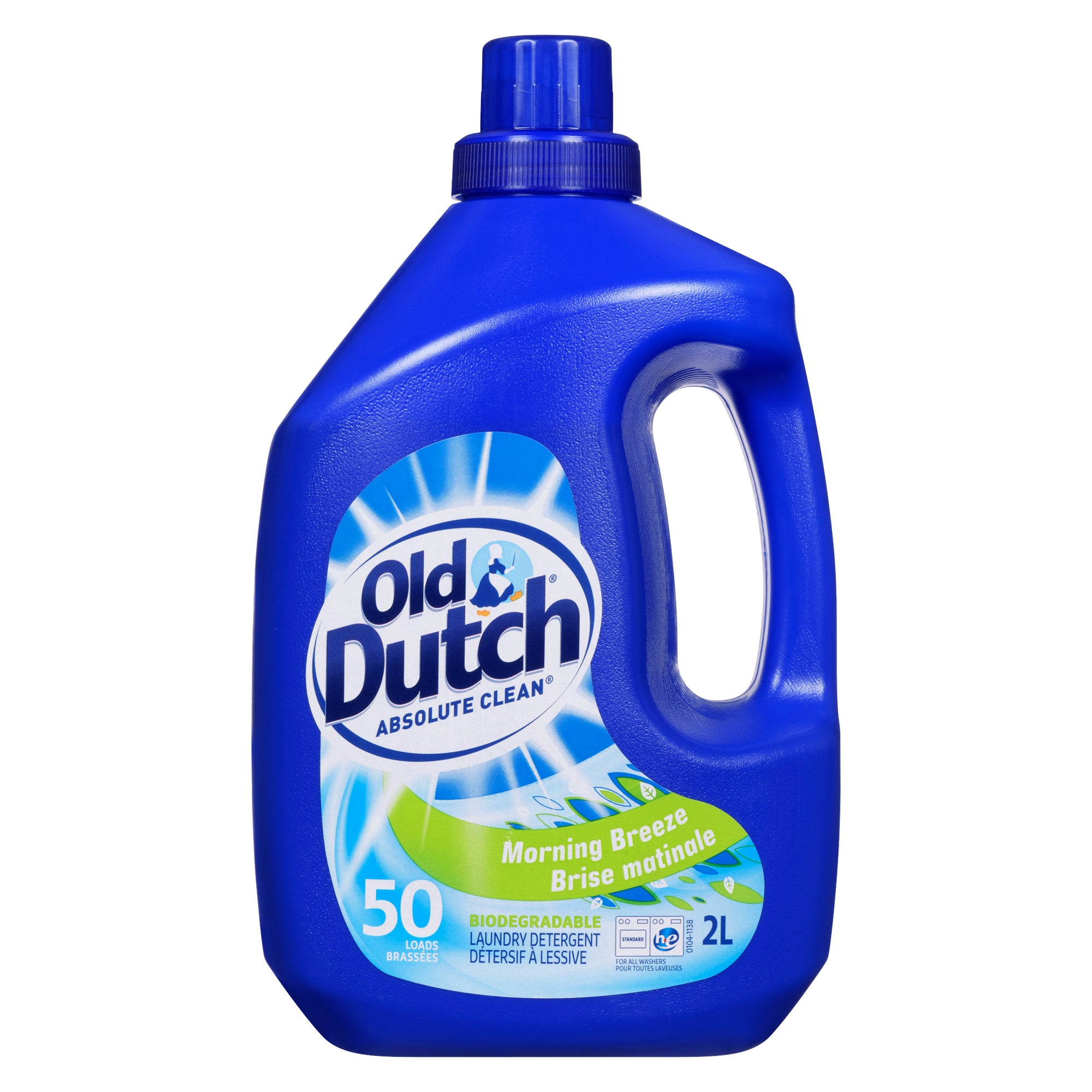 Old Dutch Absolute Clean Morning Breeze Scented Laundry Detergent, 2-L ...