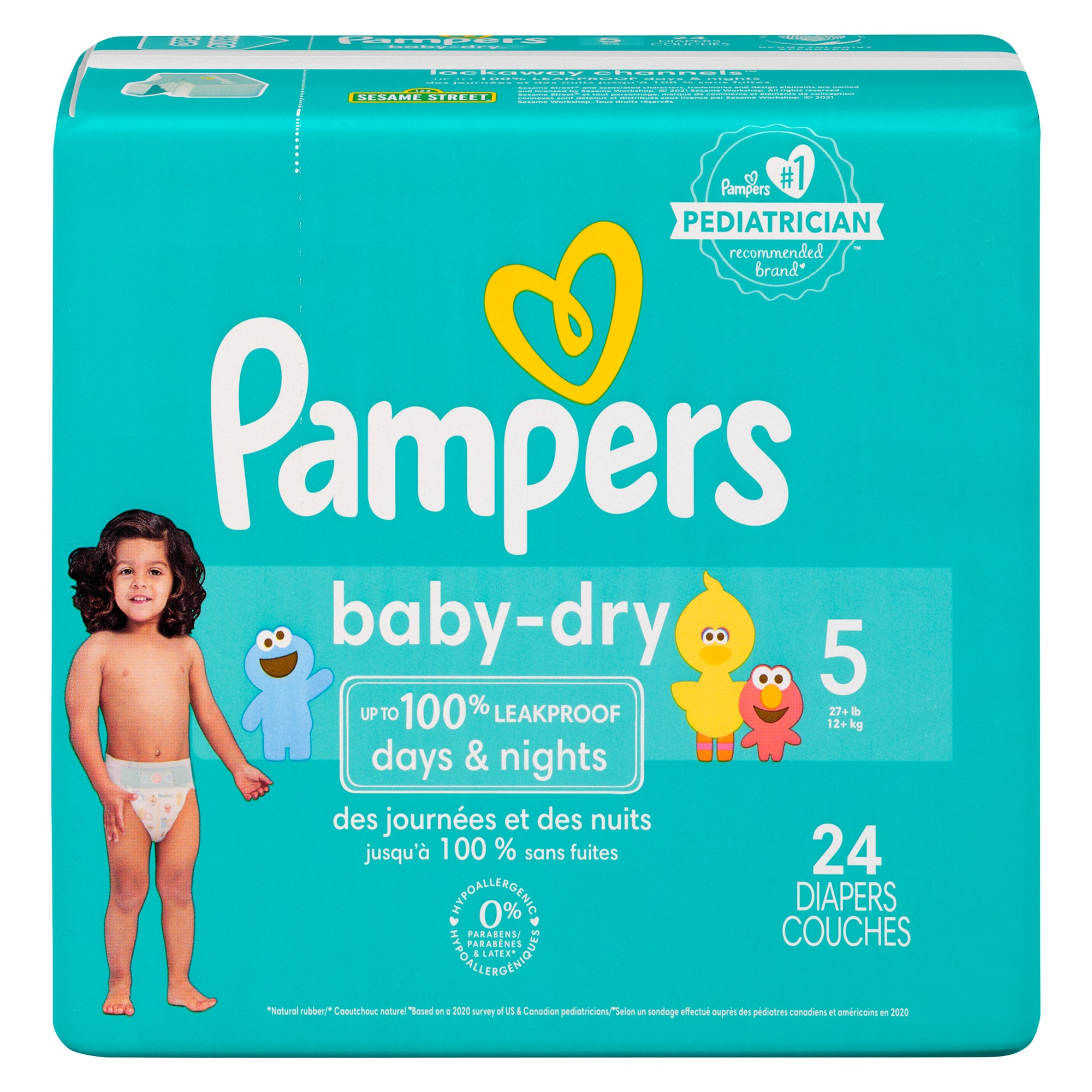 Pampers 3-Layer Absorb Baby-Dry Jumbo Diapers, 5, 24-Pack – Giant Tiger