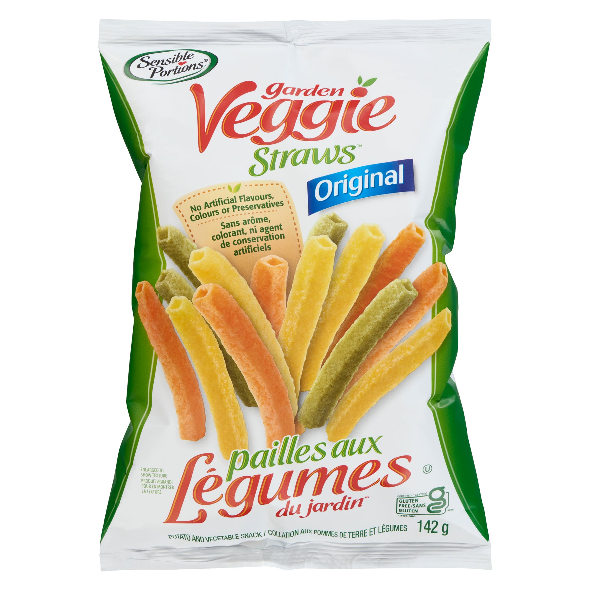 Sensible Portions Garden Veggie Straws Original Vegetable and Potato S ...