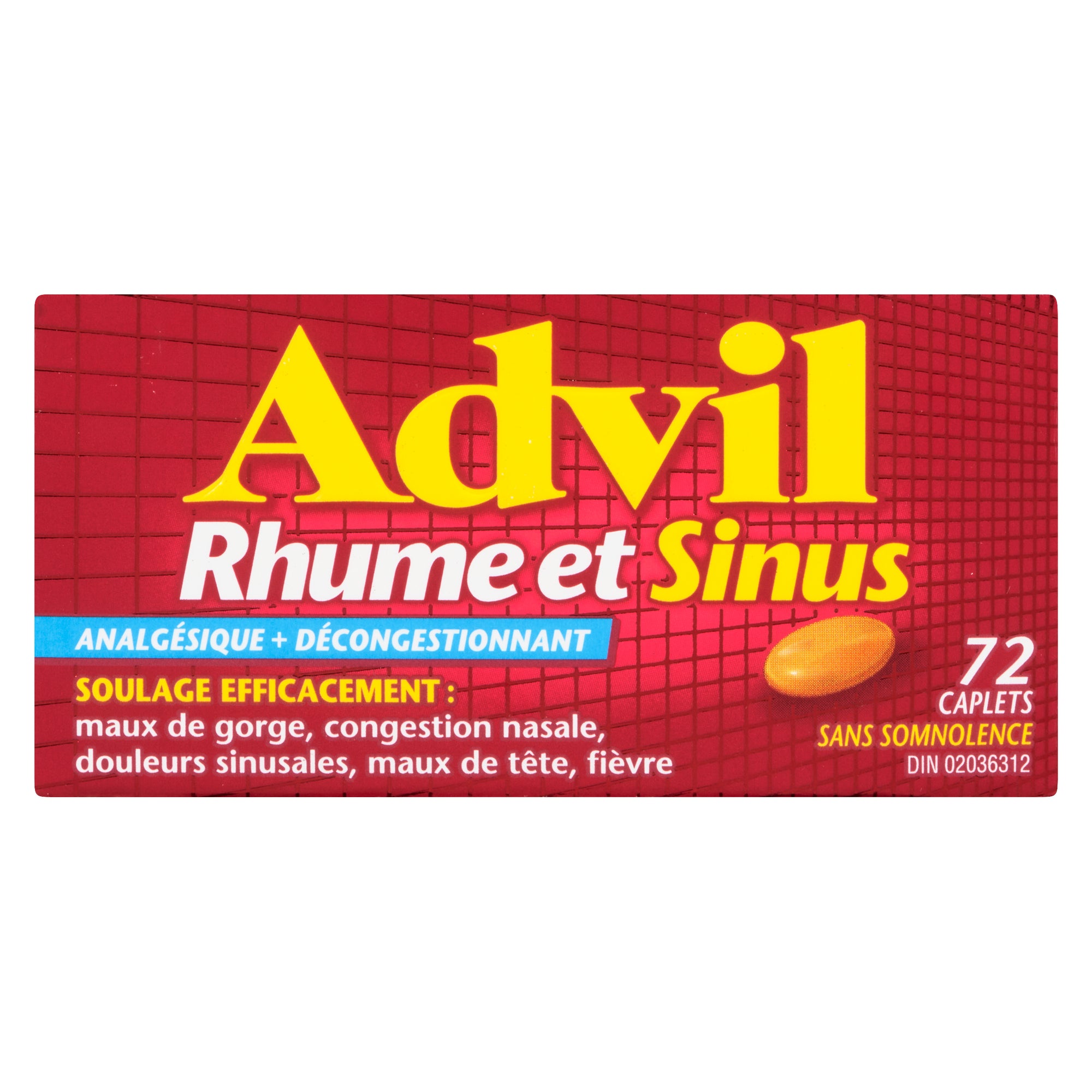 Advil caplets rhume et sinus, emballage de 72 – Giant Tiger