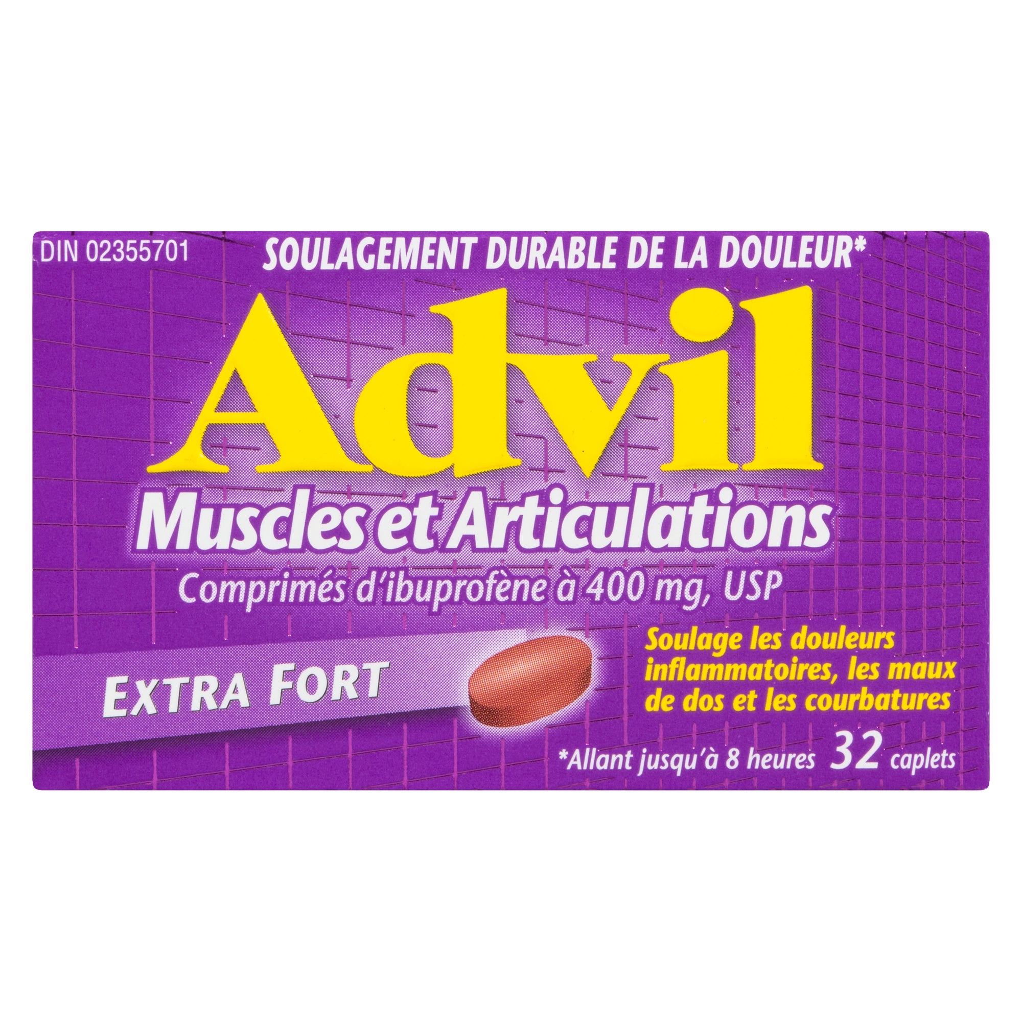 Advil Muscle & Joint Extra Strength Ibuprofen Tablets USP 400-mg Caple ...